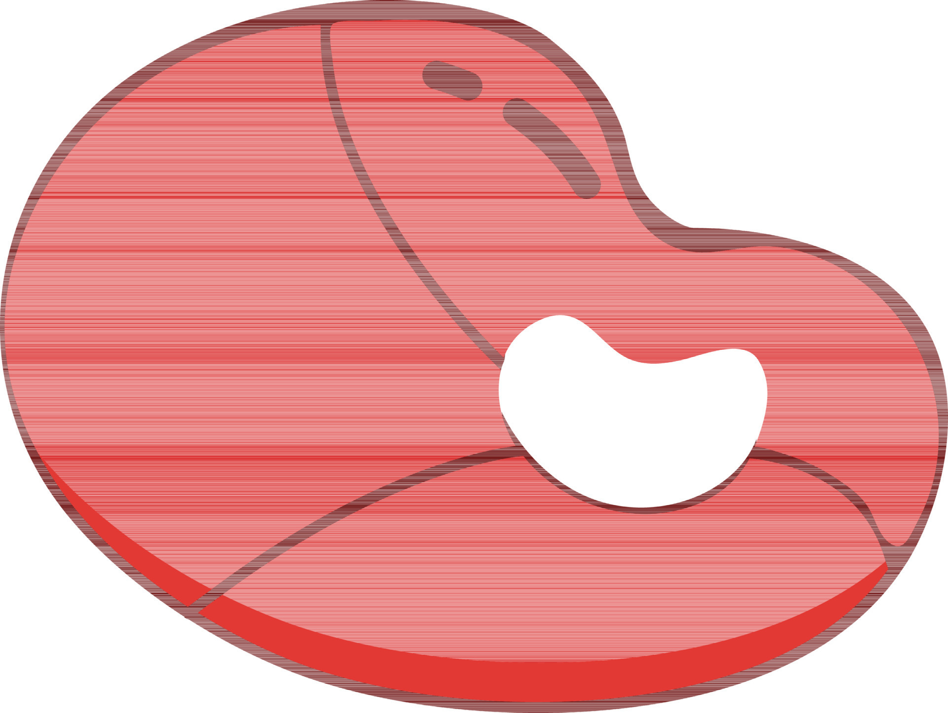 Isolated Red Steak Icon In Flat Style 24505684 Vector Art At Vecteezy