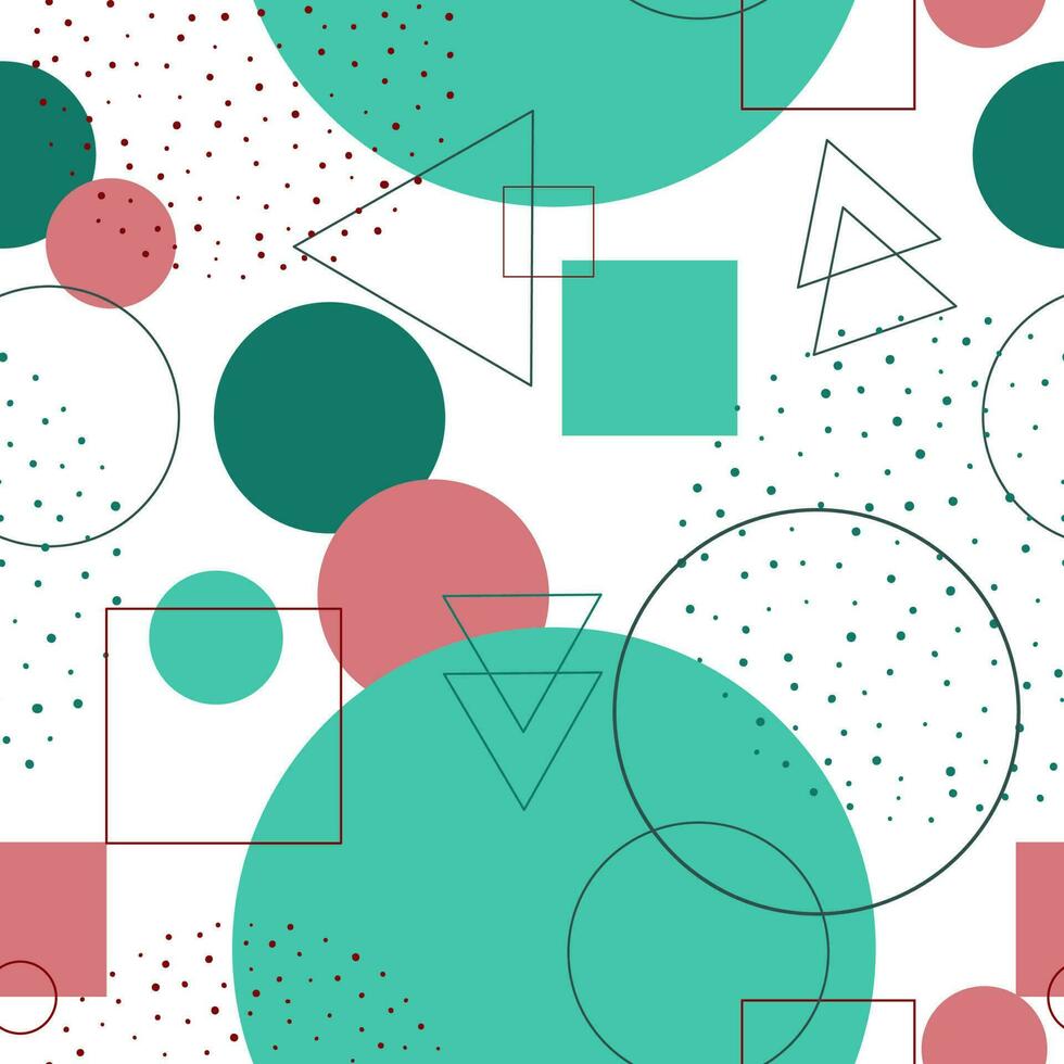 Vector Pattern Seamless Abstract Geometric Shapes Background Texture For Packaging And