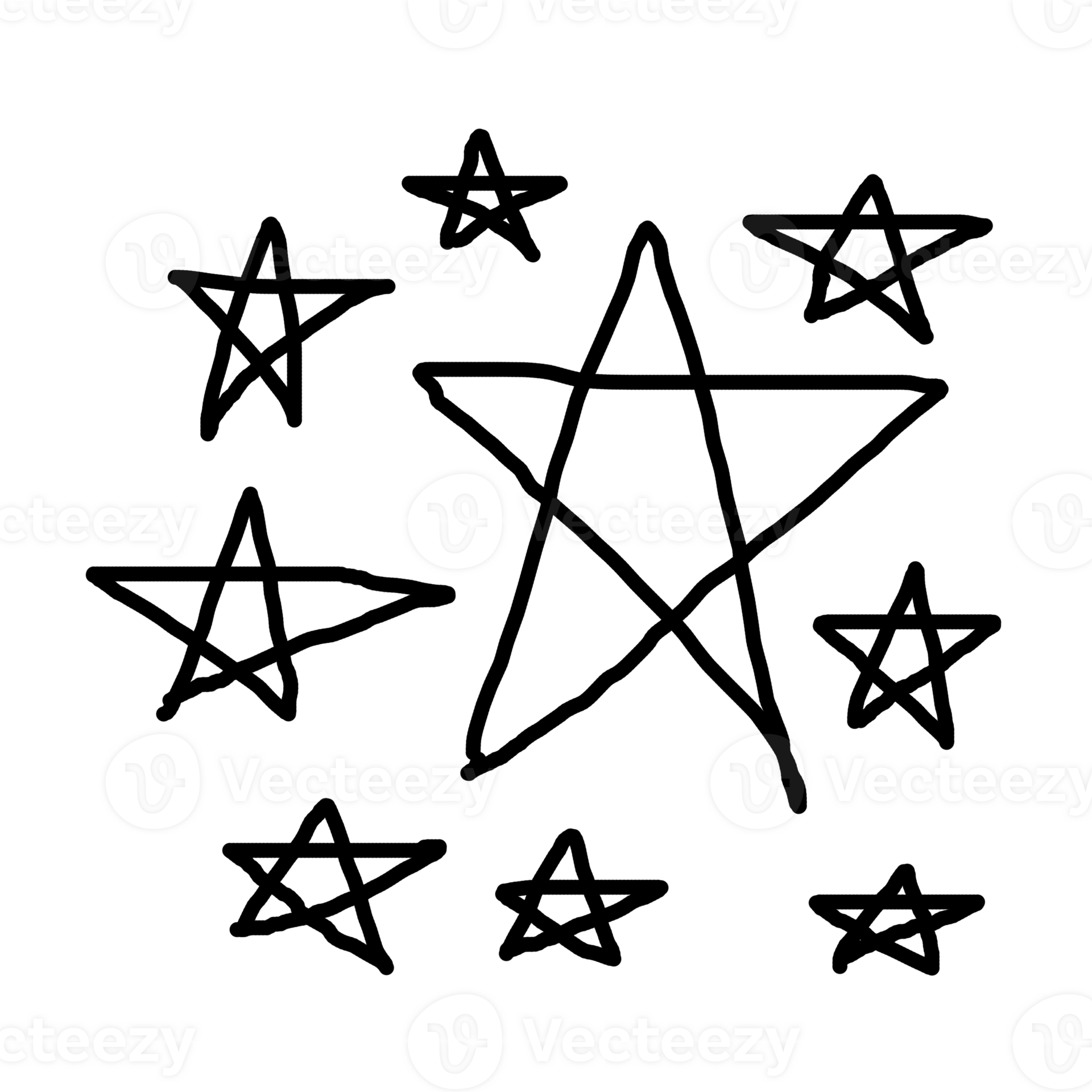 Star Doodle Art 24507220 PNG