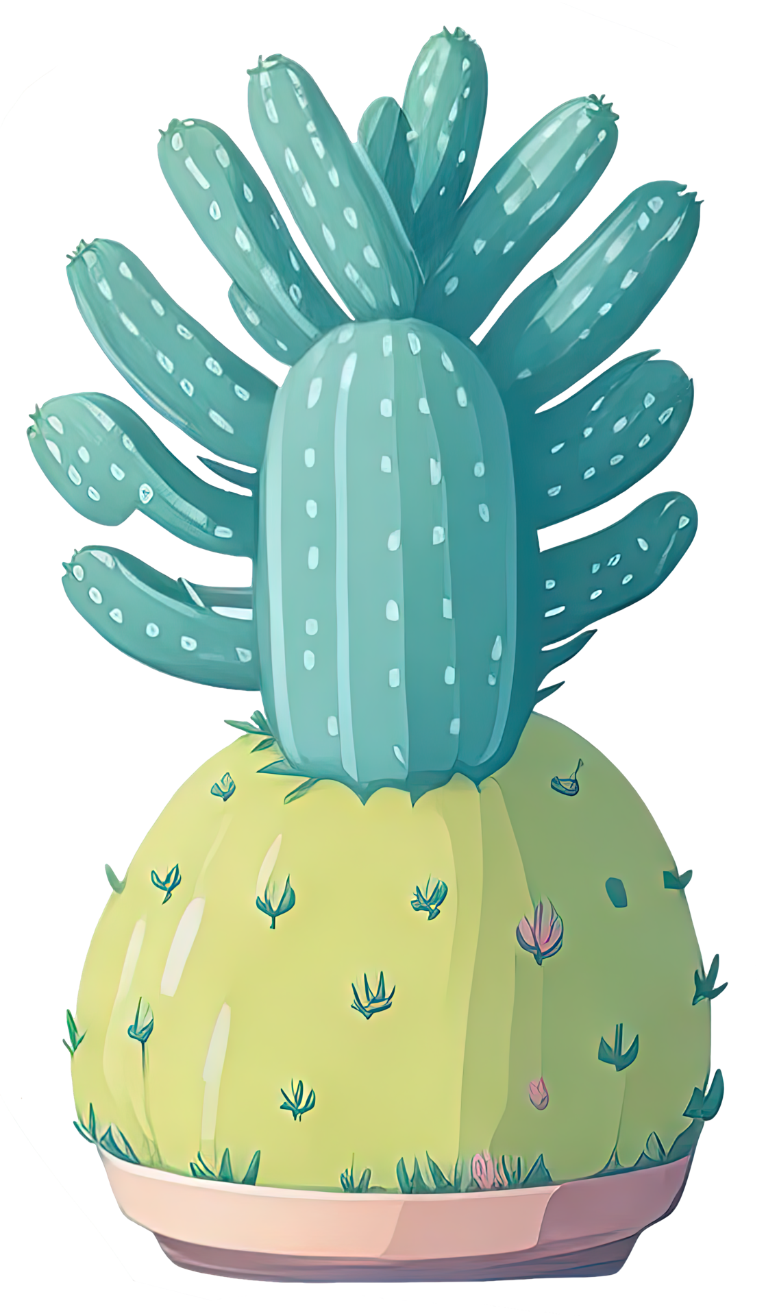 Cute Cactus Illustration 24512977 Png