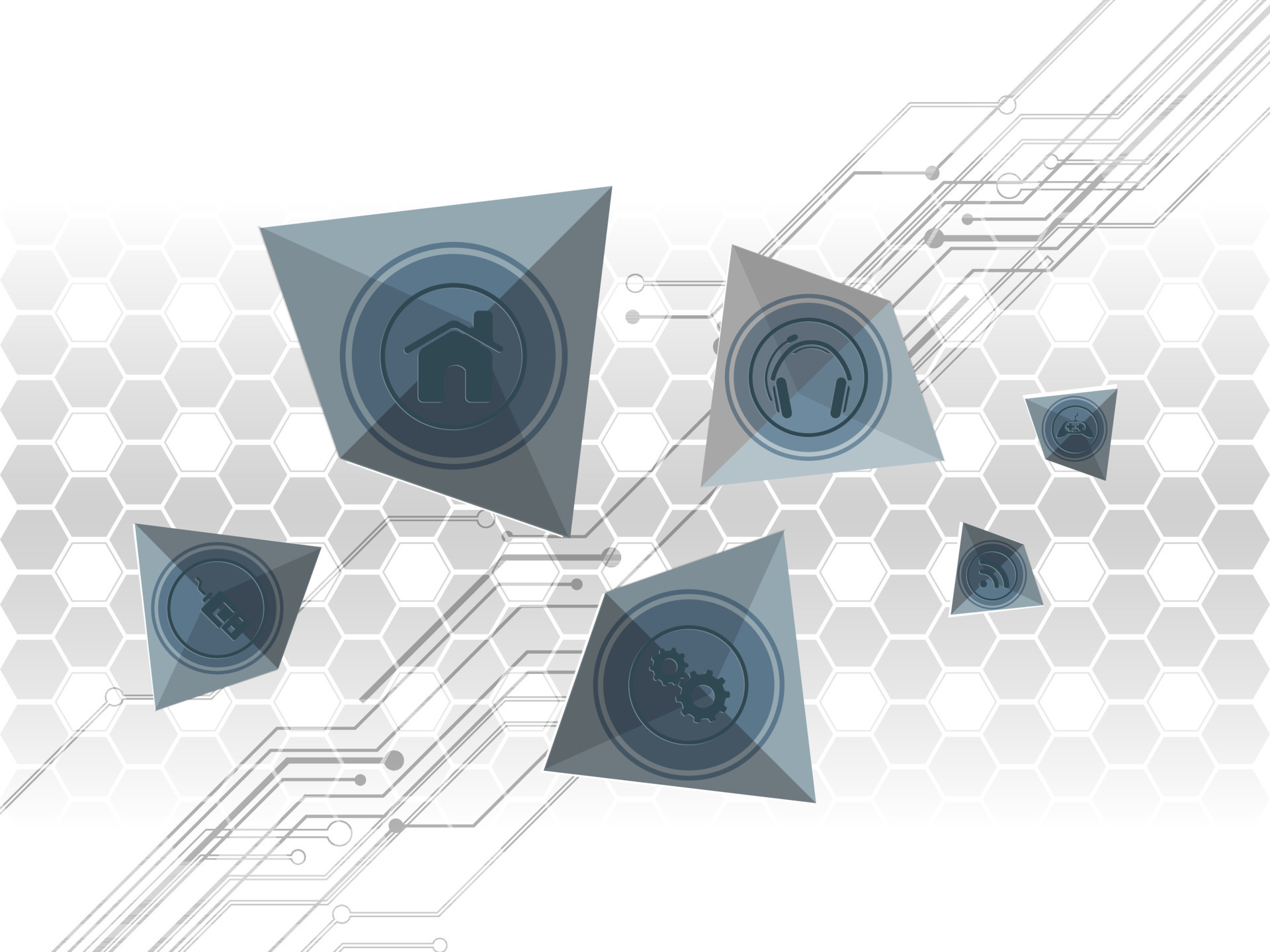 Abstract technology background with web symbols. 24516247 Vector Art at ...