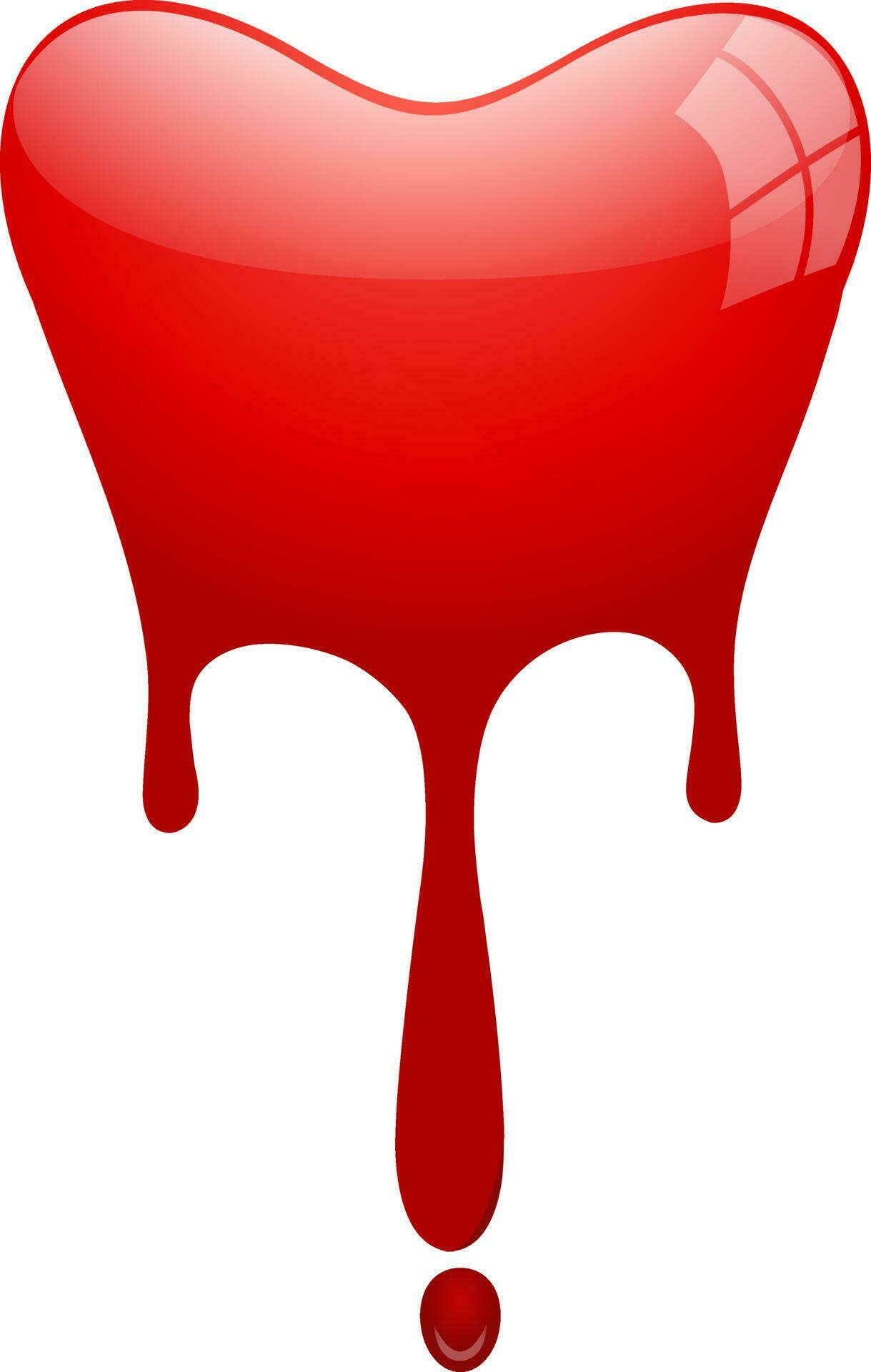 Glossy bleeding heart in red color. 24516462 Vector Art at Vecteezy
