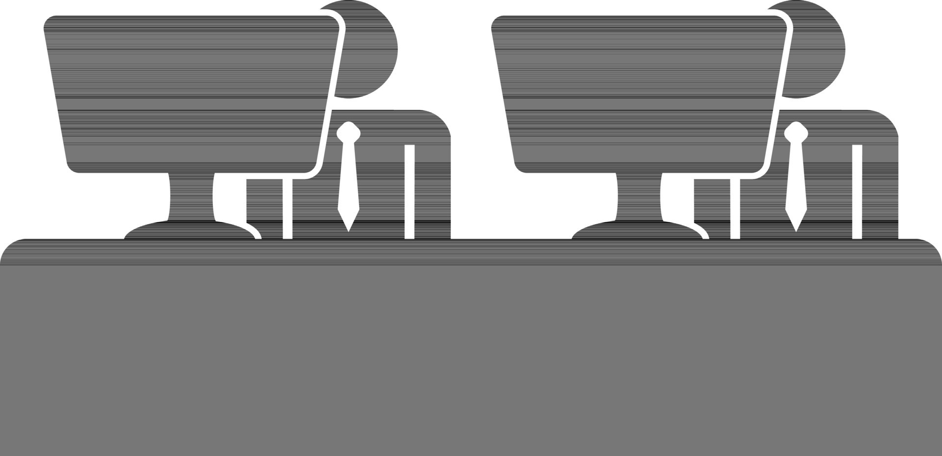 Flat illustration of businessman working on computer. 24517912 Vector ...