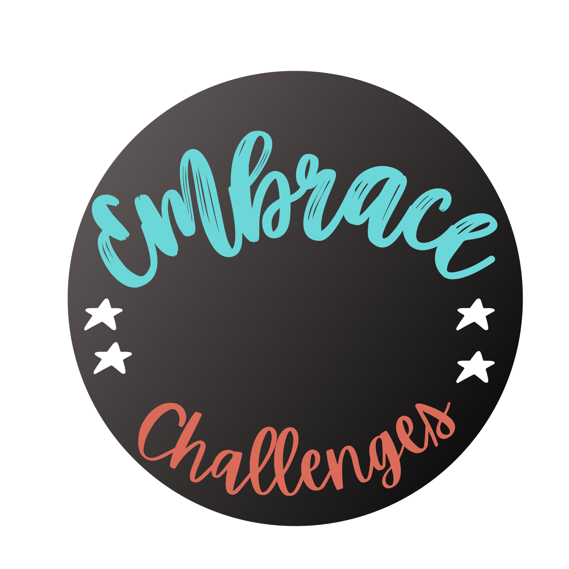 omhelzing uitdagingen tekst, schoonschrift clip art, typografie, digitaal kunst, grafiek Aan ...