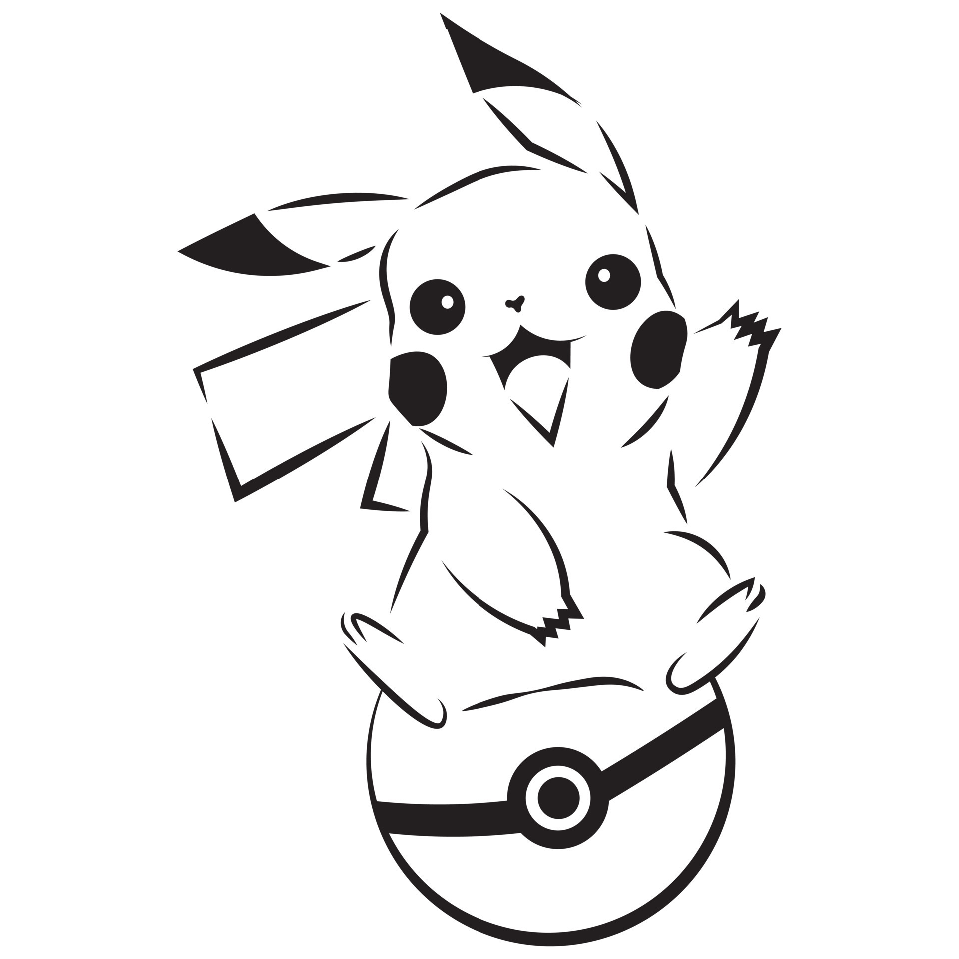 A Pikachu vector line art 24523406 Vector Art at Vecteezy A Pikachu vector line art 24523406 Vector Art at Vecteezy