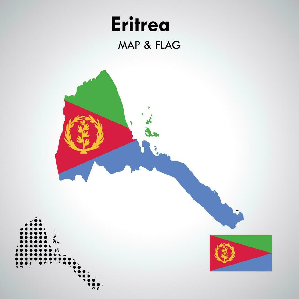 eritrea map flags