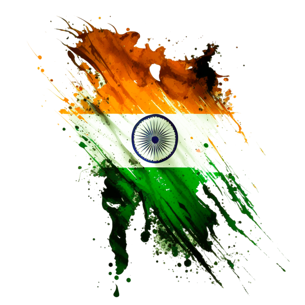 India Flag Transparent Watercolor Painted Brush. 24526162 PNG India Flag Transparent Watercolor Painted Brush. 24526162 PNG