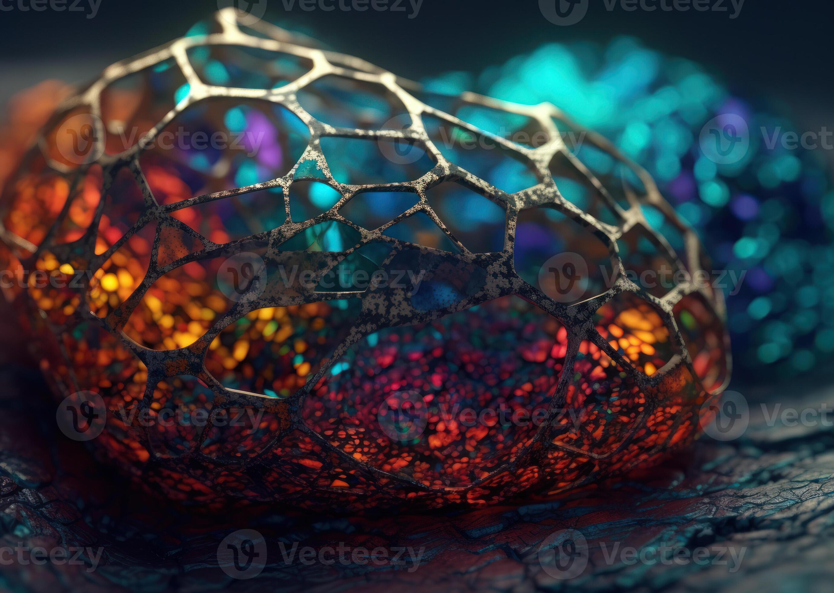 Colorful Abstract Background An Abstract Image Featuring Organic Shapes And Lines That Intersect