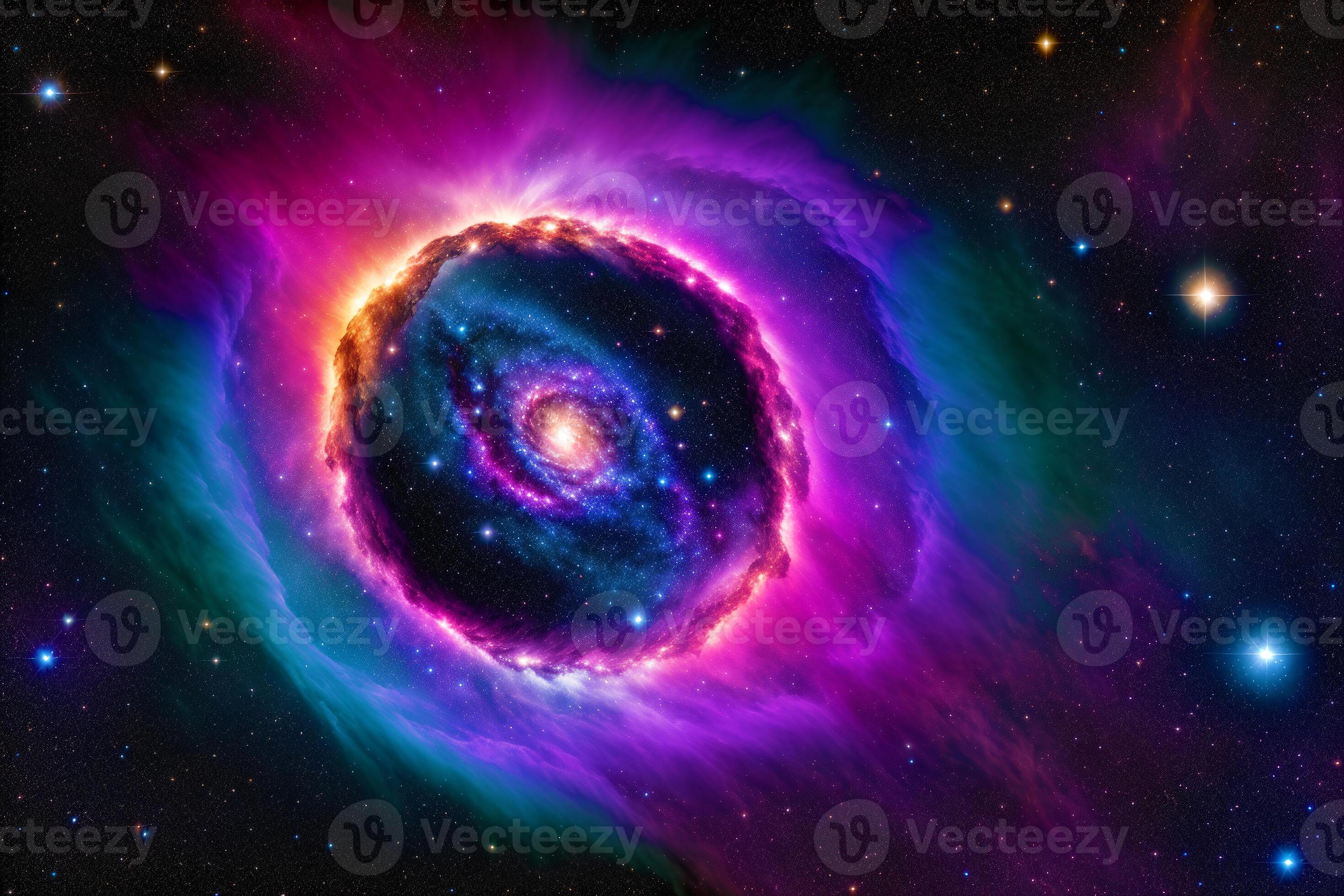 Space background. Cosmic Enigma. Capturing the Mysteries of a Black Hole in Space. 24531051 ...