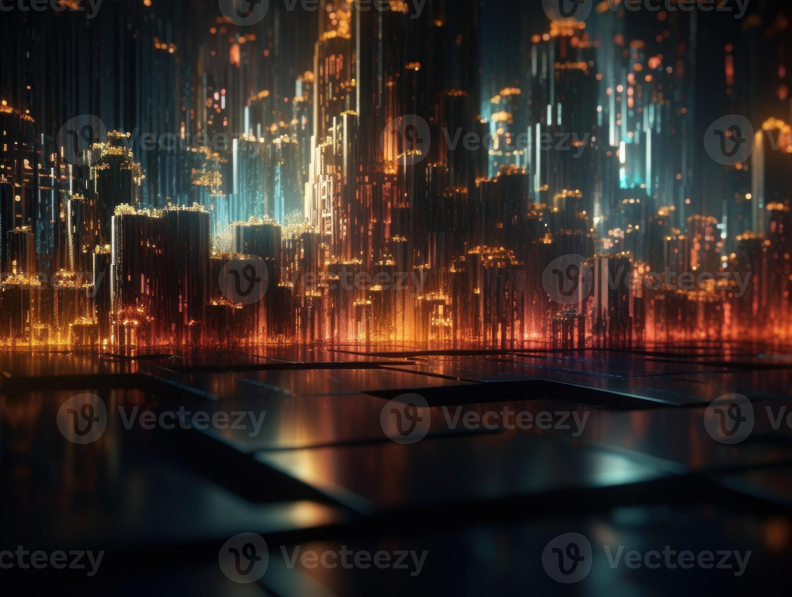 Big Data Visuliastion Cyberspace Created With Technology 24531932 Stock