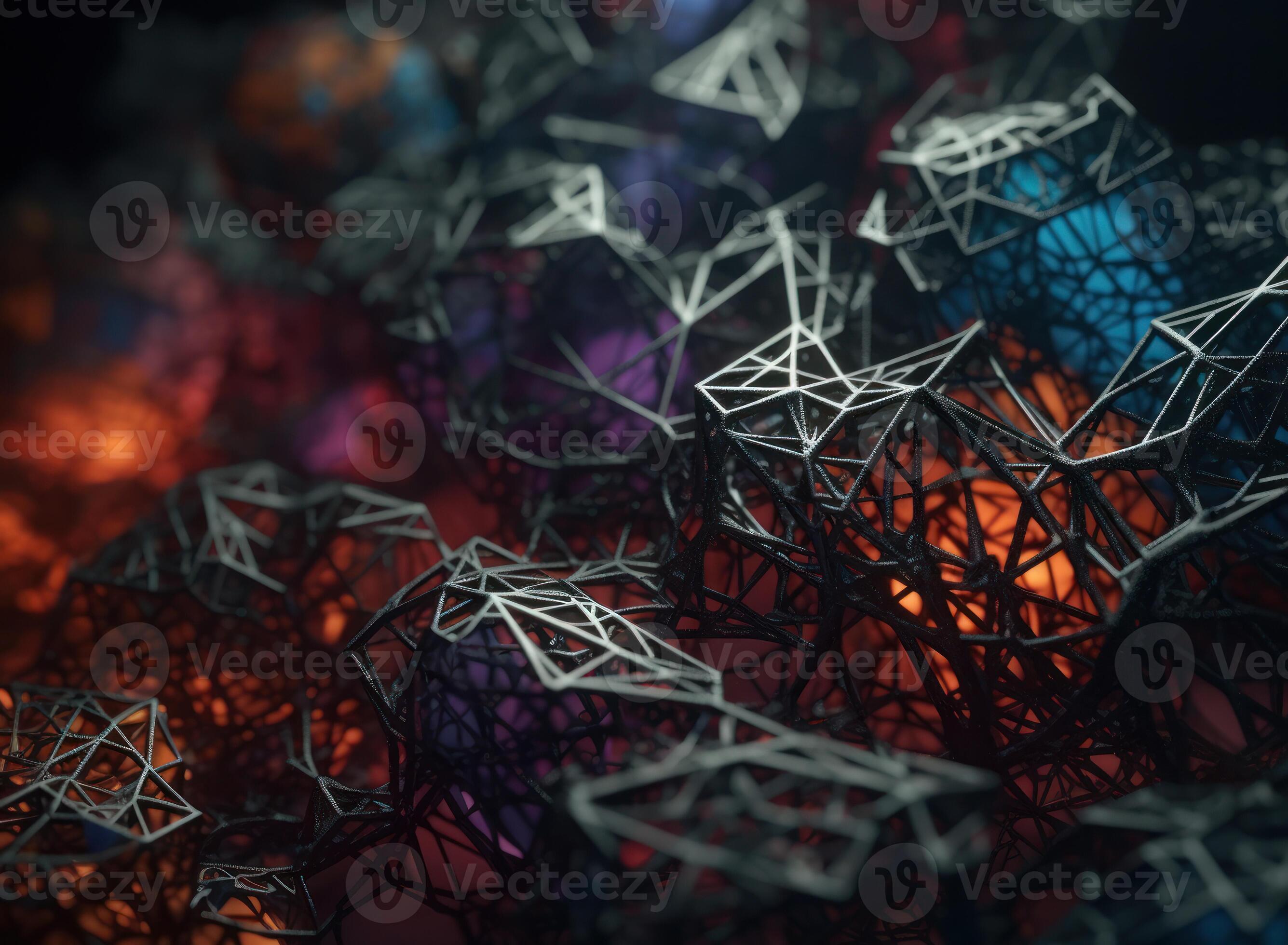Colorful Abstract Background An Abstract Image Featuring Organic Shapes And Lines That Intersect