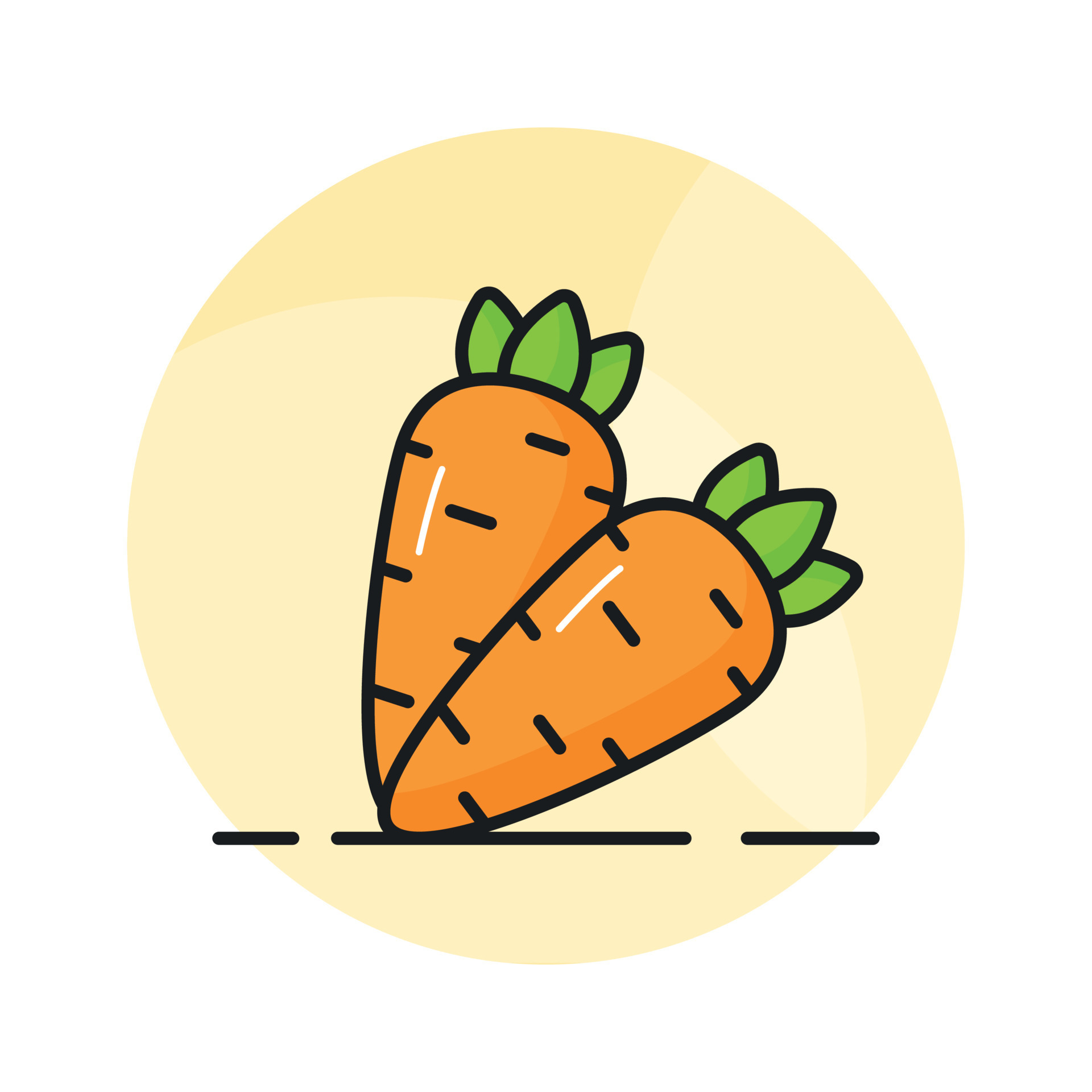 Customizable icon of carrot in editable style, organic and healthy food ...