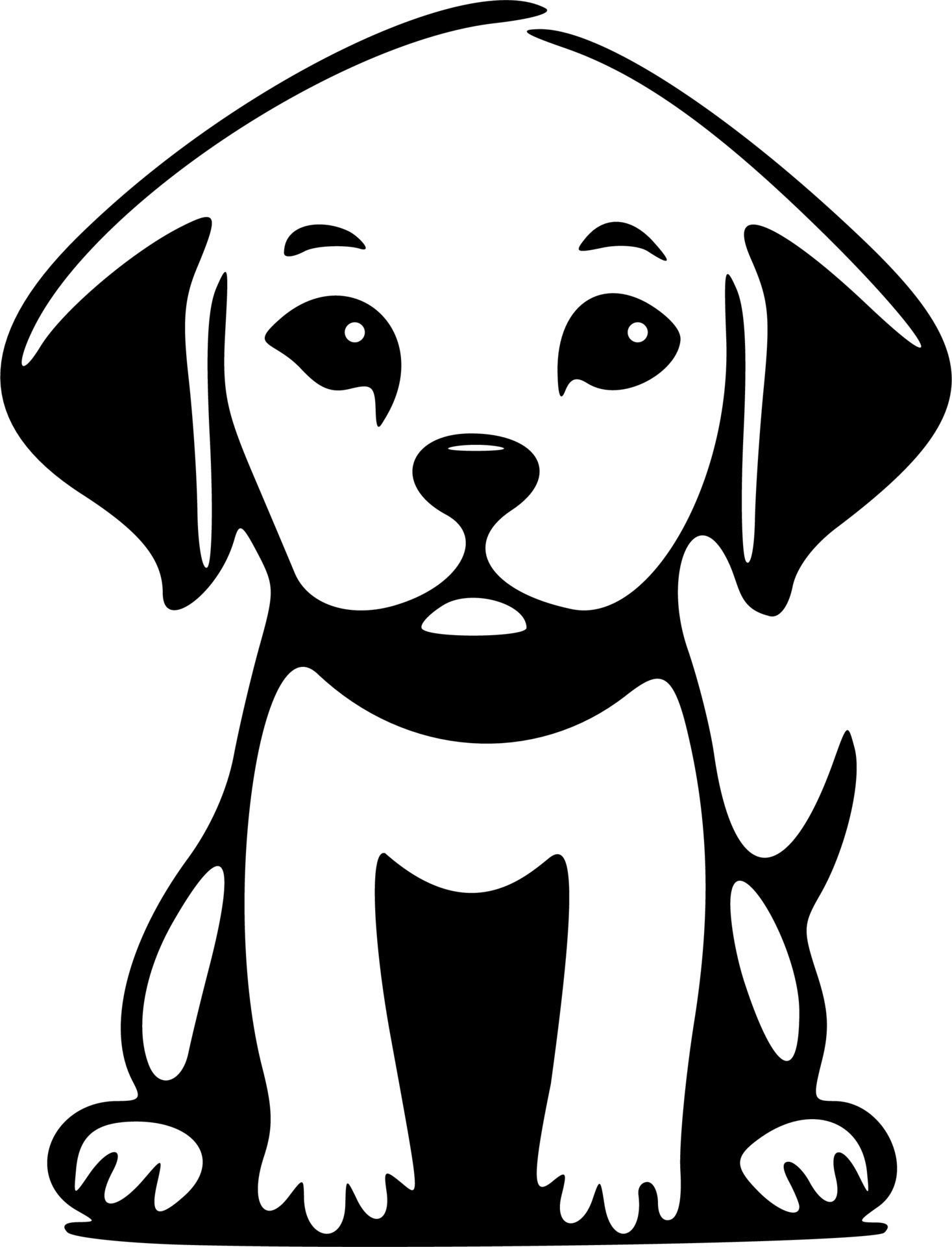 Sitting dog clipart vector illustration 24534562 Vector Art at Vecteezy