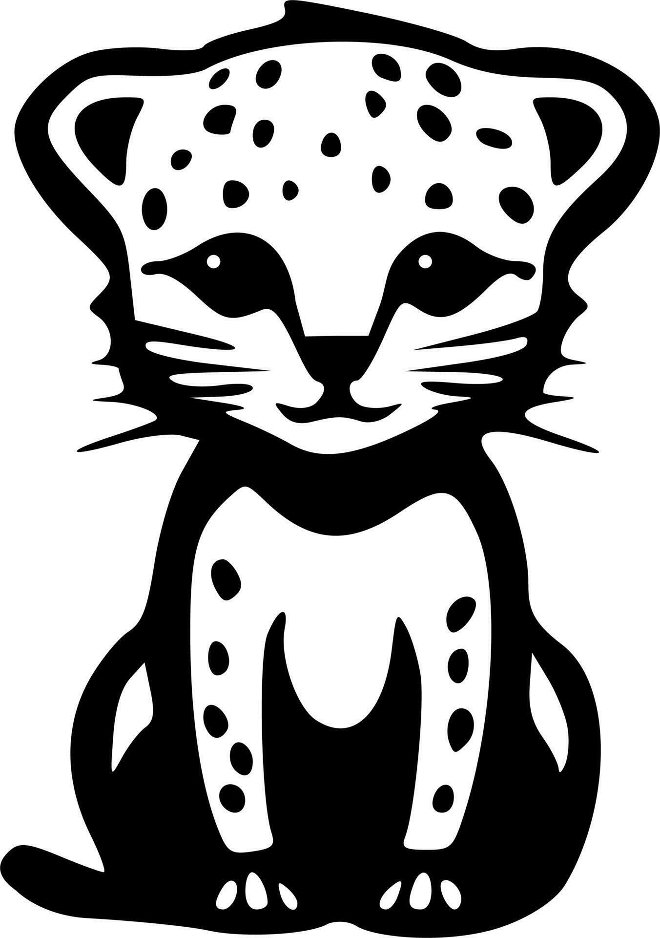 Cheetah clipart vector illustration 24534595 Vector Art at Vecteezy