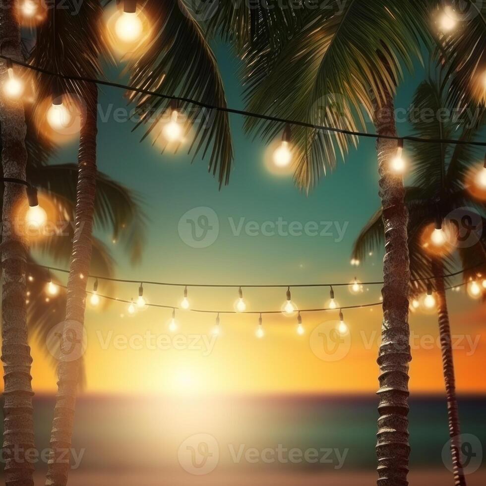 Summer night beach party background. Illustration 24534658 Stock Photo ... Summer night beach party background. Illustration 24534658 Stock Photo ...