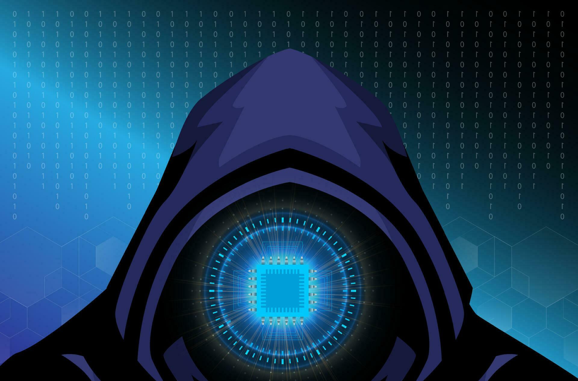 Hacker design background vector. Modern technology design background ...