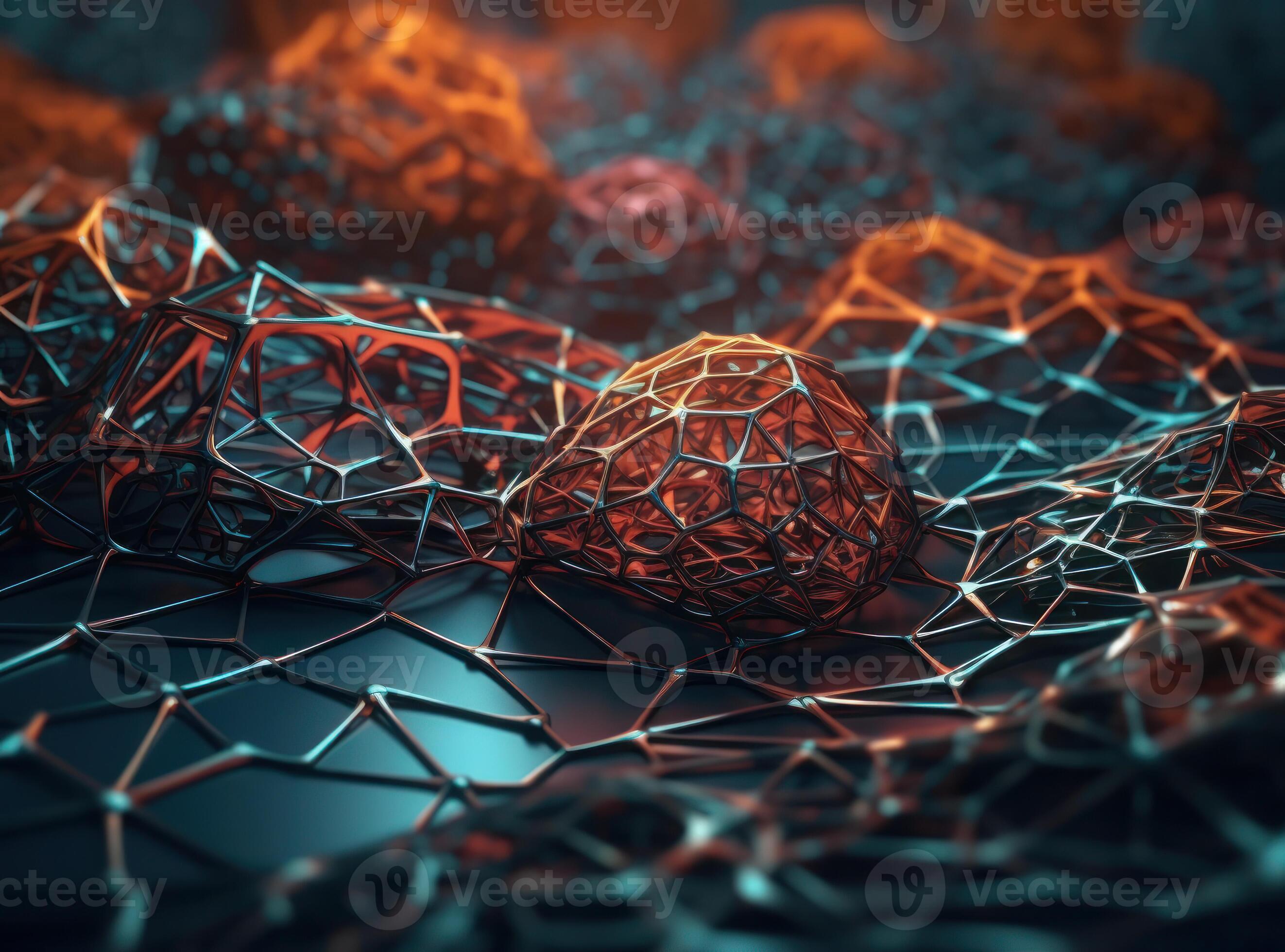 Colorful Abstract Background An Abstract Image Featuring Organic Shapes And Lines That Intersect