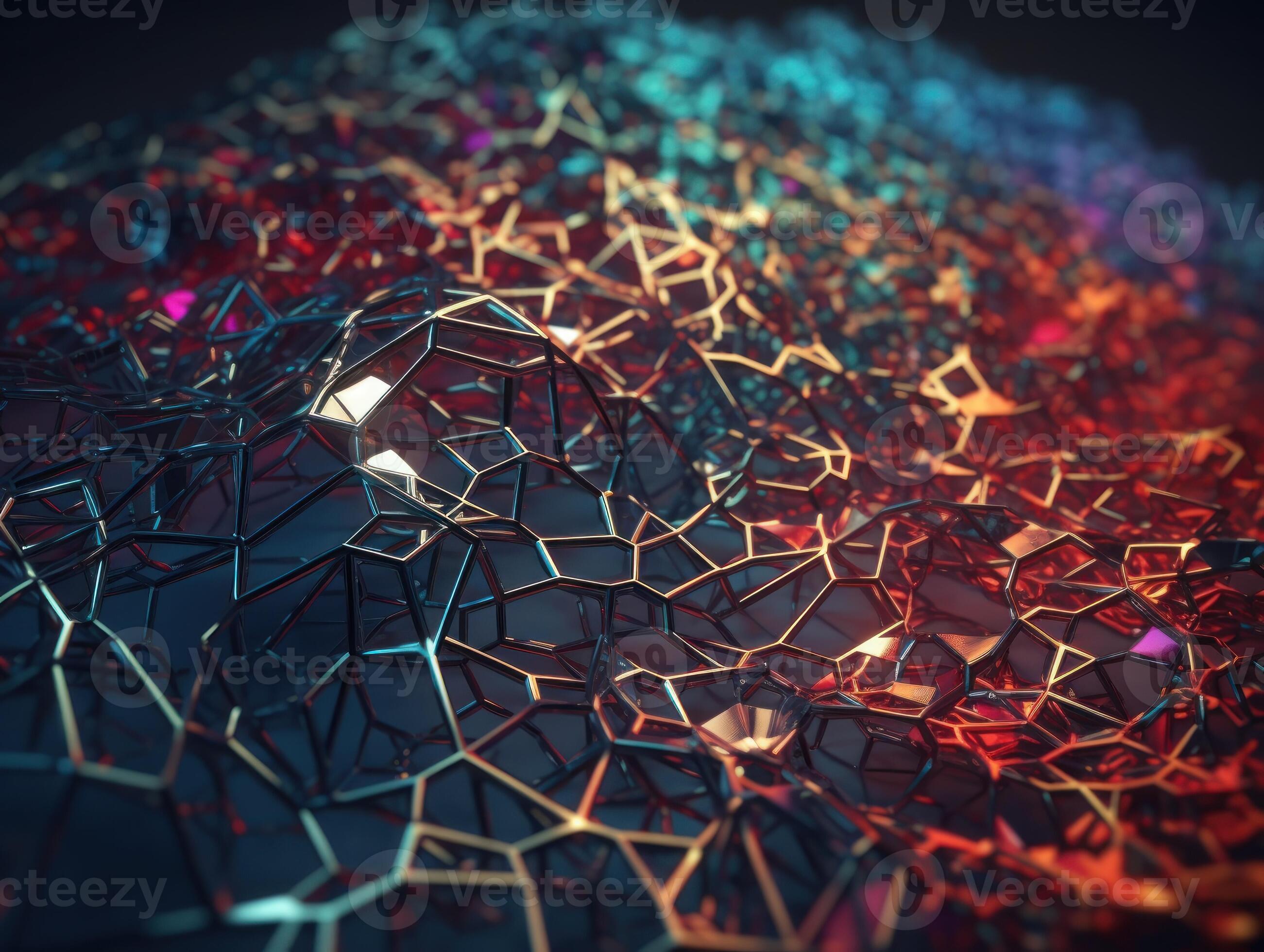 Colorful Abstract Background An Abstract Image Featuring Organic Shapes And Lines That Intersect