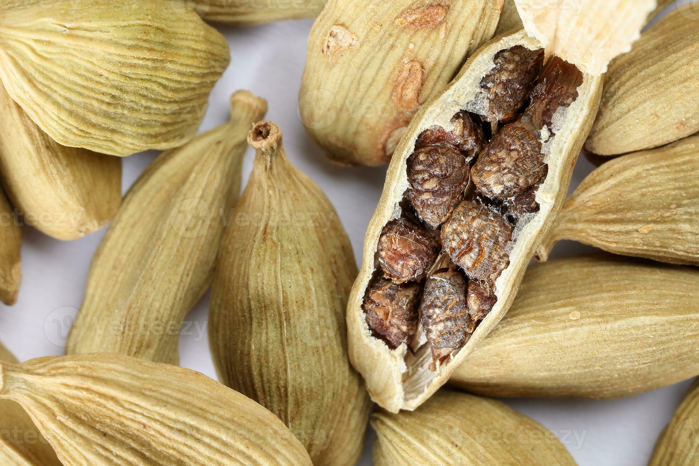 Cardamom fragrant spice seed closeup macro on pile 24541161 Stock Photo at Vecteezy