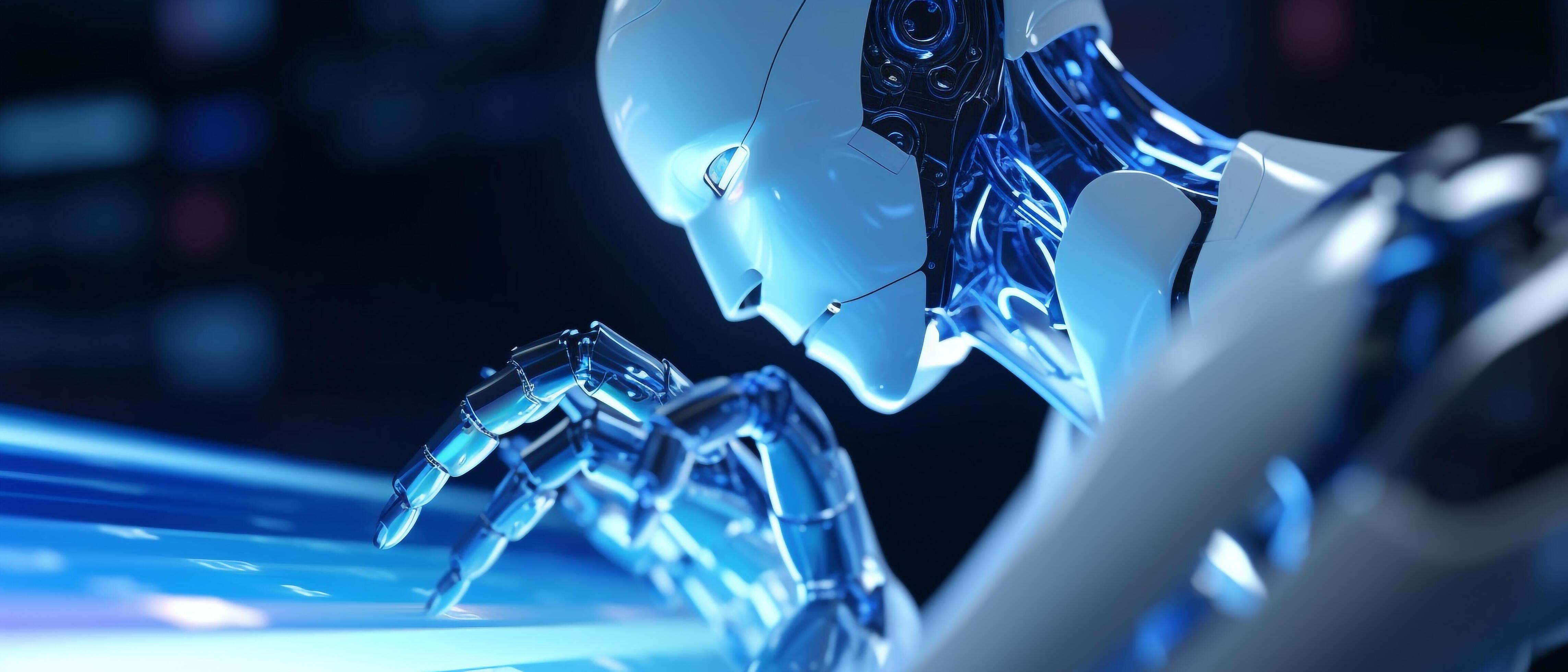 Artificial intelligence, White AI robot, 24543198 Stock Photo at Vecteezy