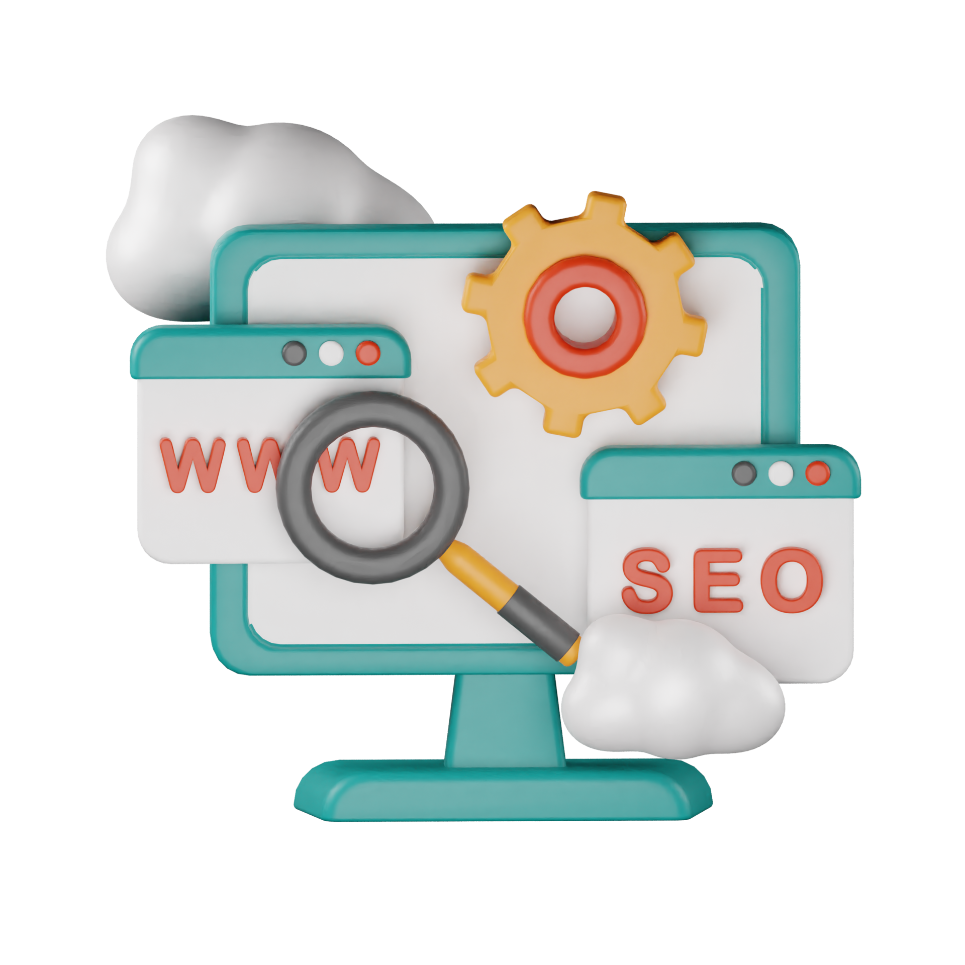 3d icon seo www seo illustration concept icon render 24544000 PNG