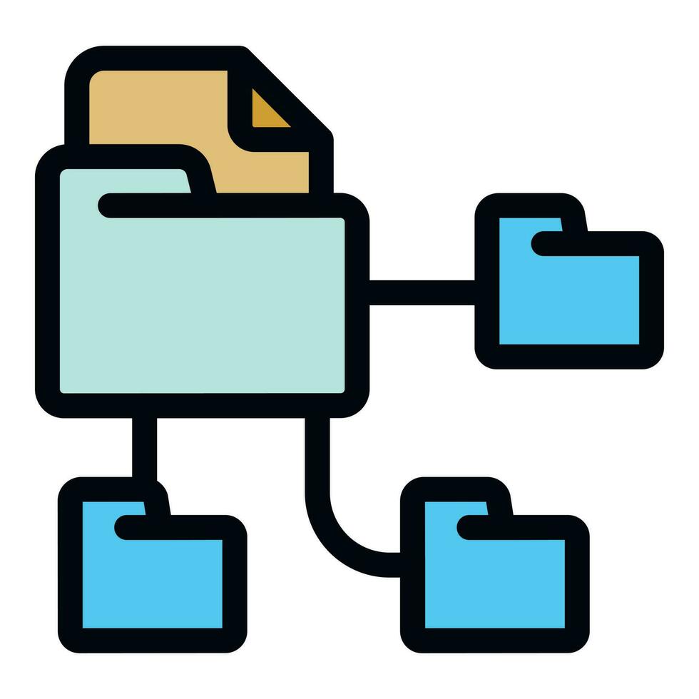 File network icon vector flat 24549959 Vector Art at Vecteezy