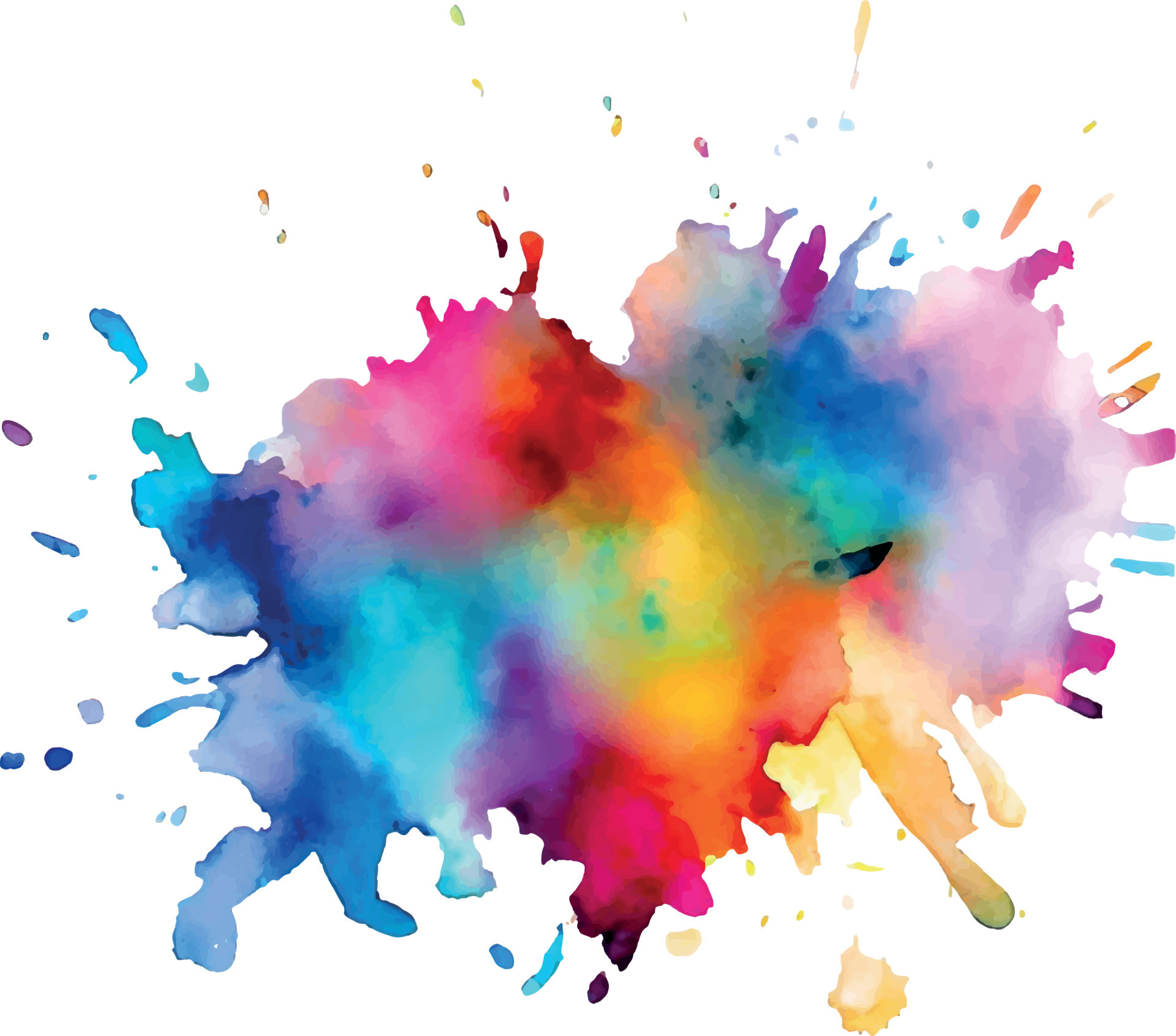 Watercolor Splatter Stock