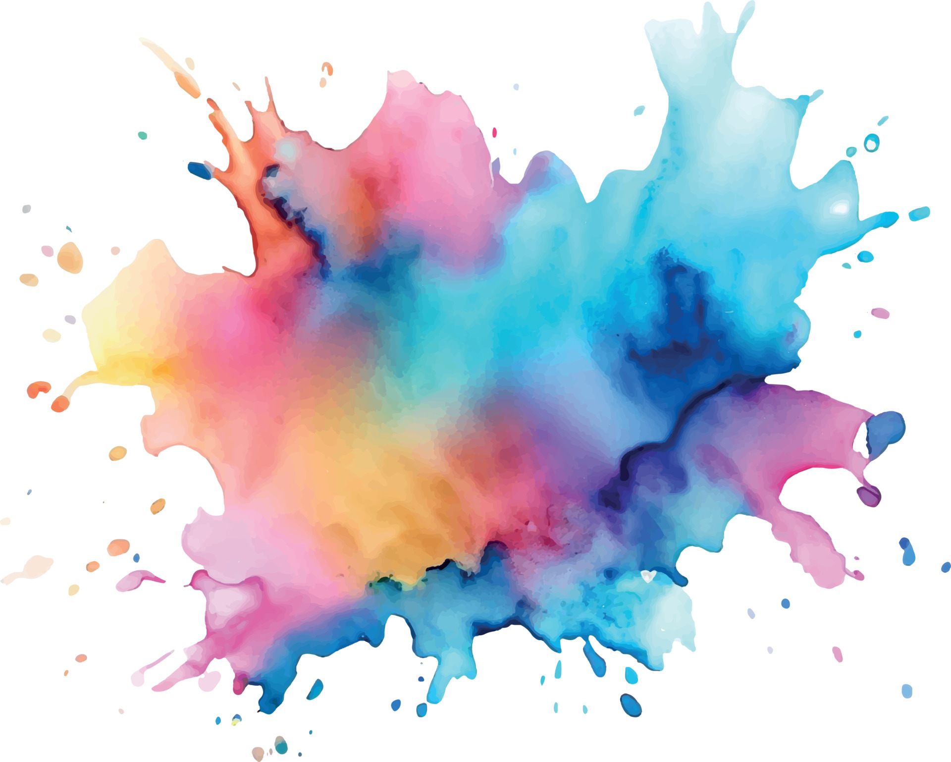Watercolor Splatter Stock