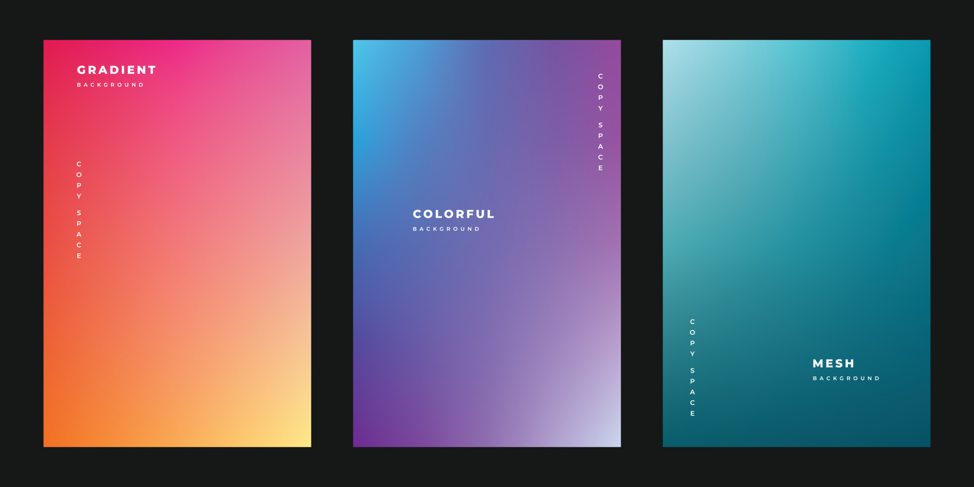 Colorful Gradient Background Template Copy Space Colour Gradation Backdrop For Poster Banner