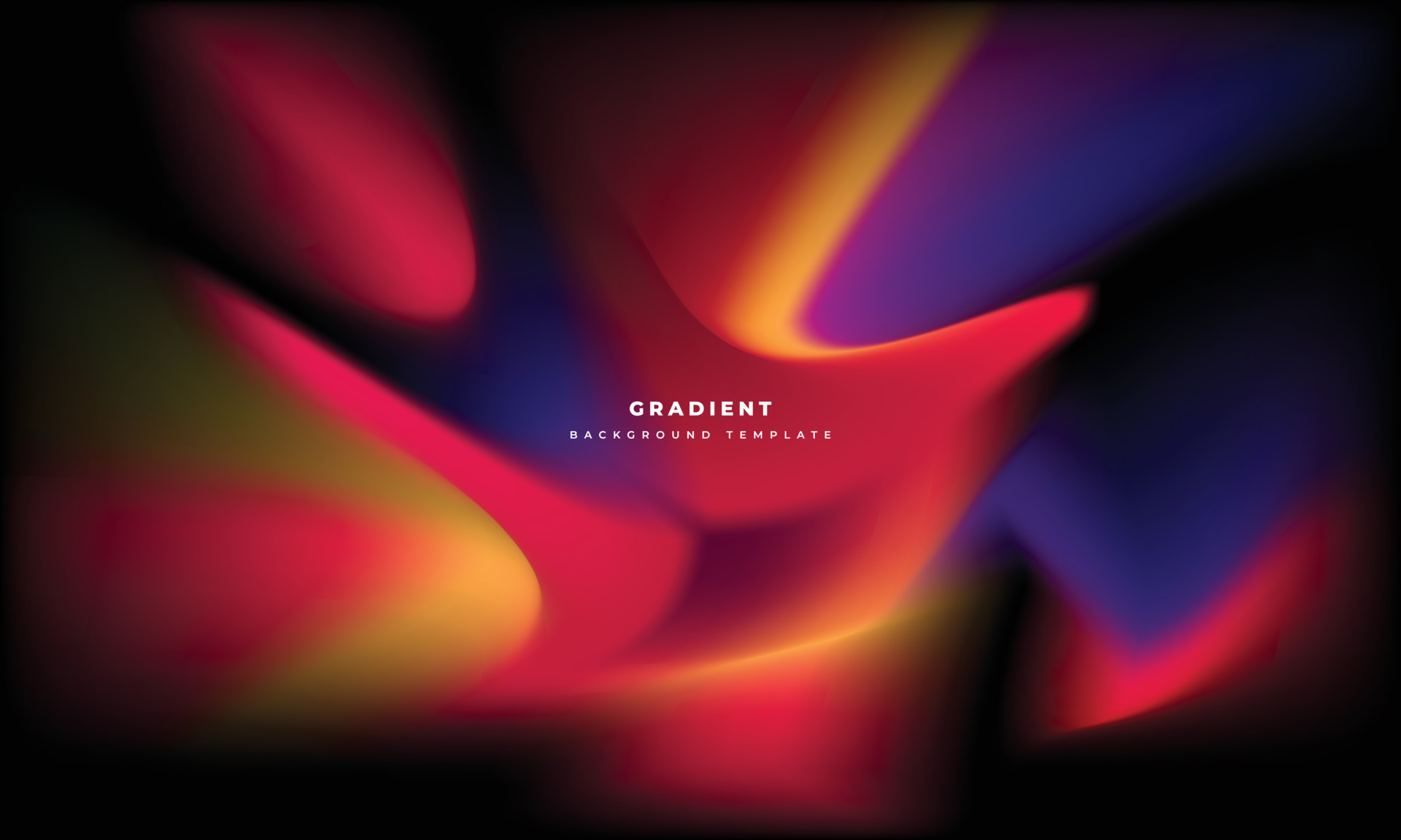 Colorful Gradient Mesh Background Template Copy Space Fluid Colour Background Suitable For