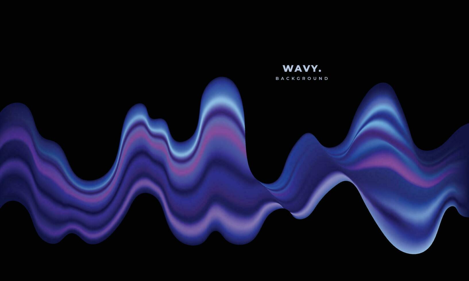 Blue Abstract Wavy Liquid Background Template Copy Space Fluid Gradient Mesh Colour Backdrop