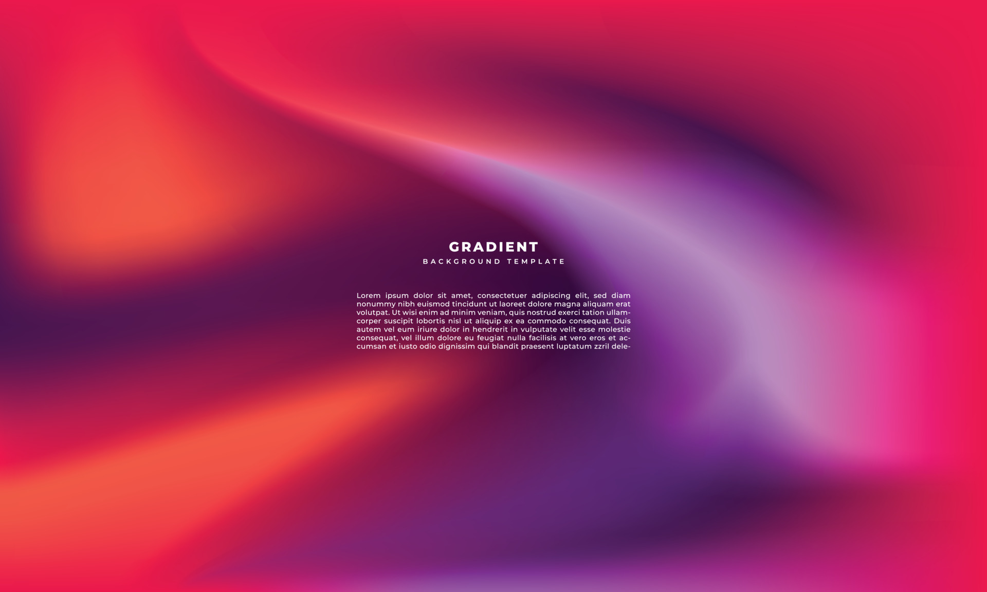 Colorful Gradient Mesh Background Template Copy Space Fluid Colour Background Suitable For