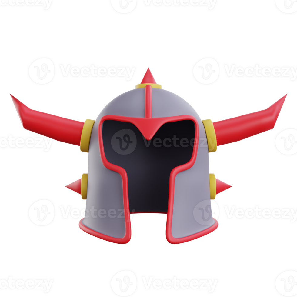 3d Rendering Game Asset Helm Warrior 24553401 Png