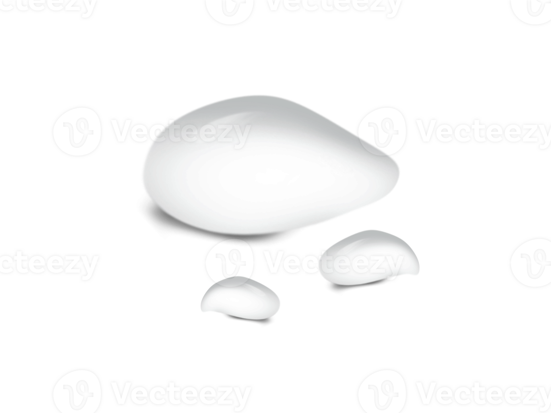 Set Of Water Drop Shape On Transparency Background 24553410 Png