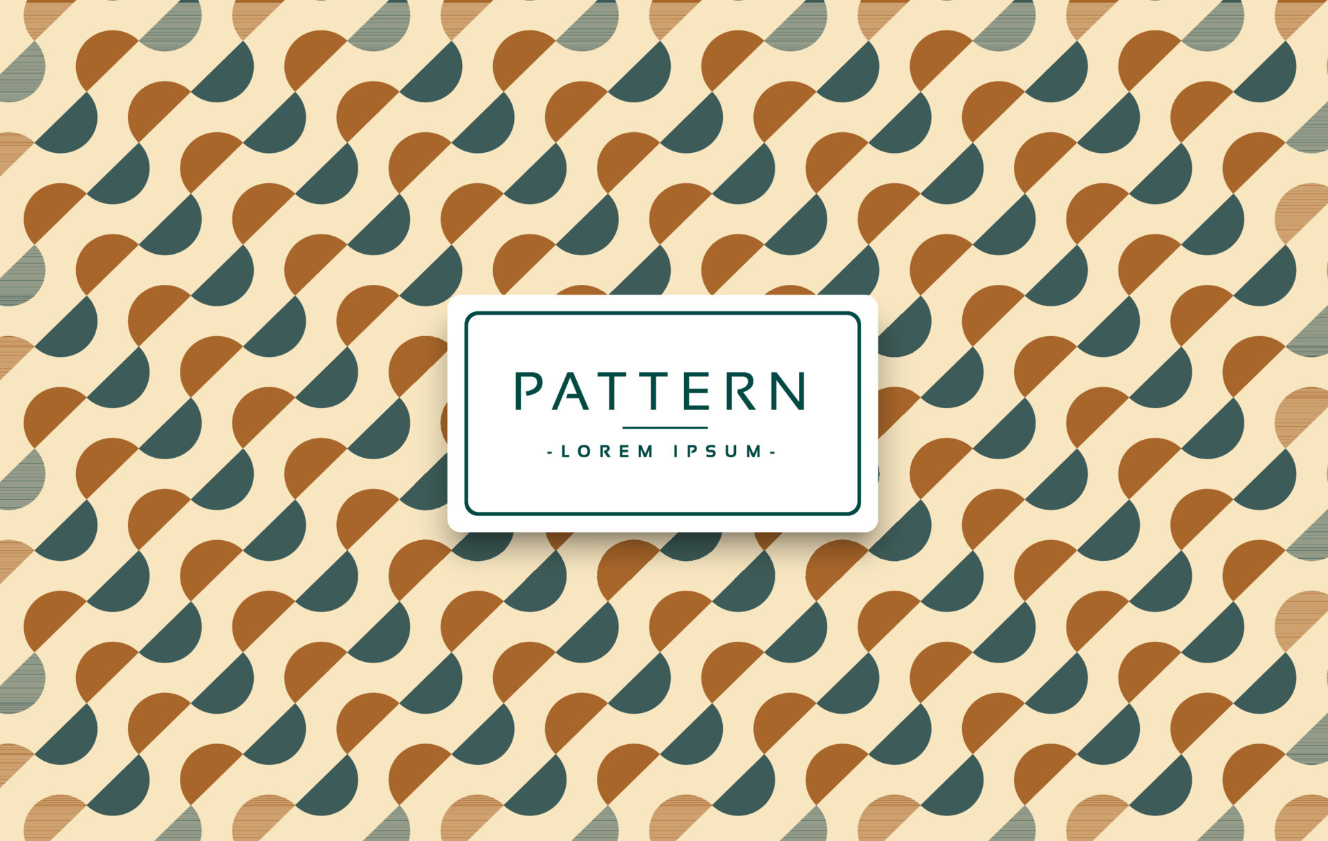 Half circle shape pattern background, Seamless circle shape vector ...