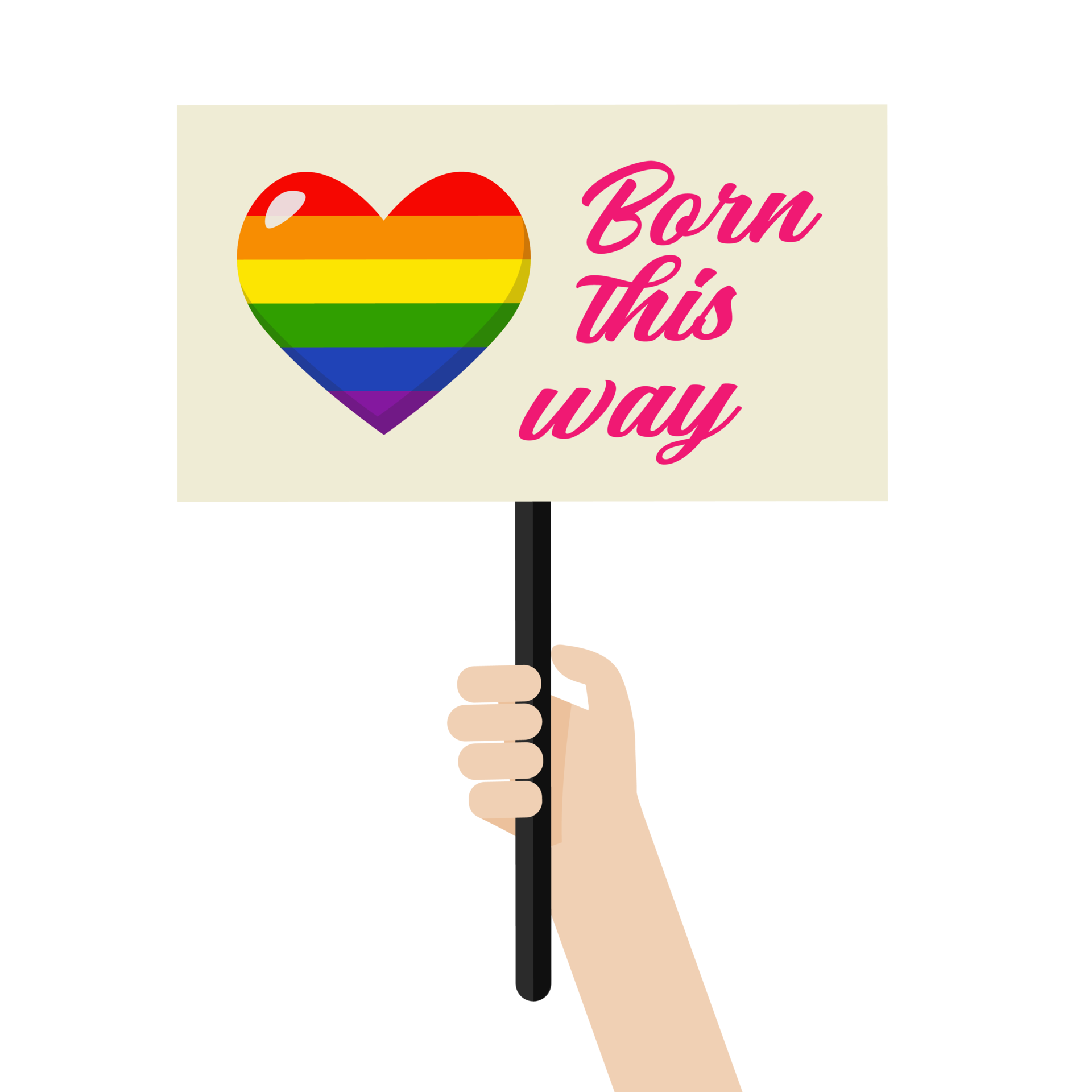 Crowd of people in LGBTQ parade 24555771 PNG