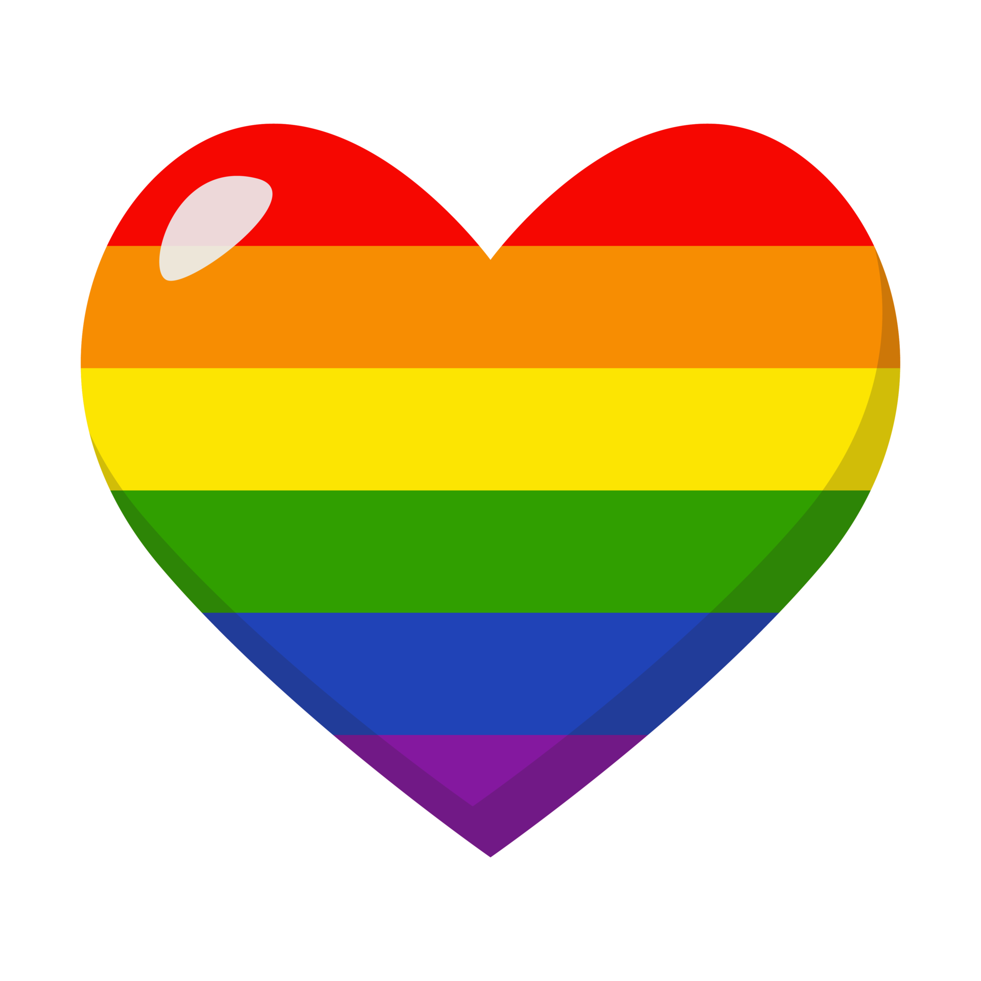 Lgbtq Rainbow Heart 24555824 Png