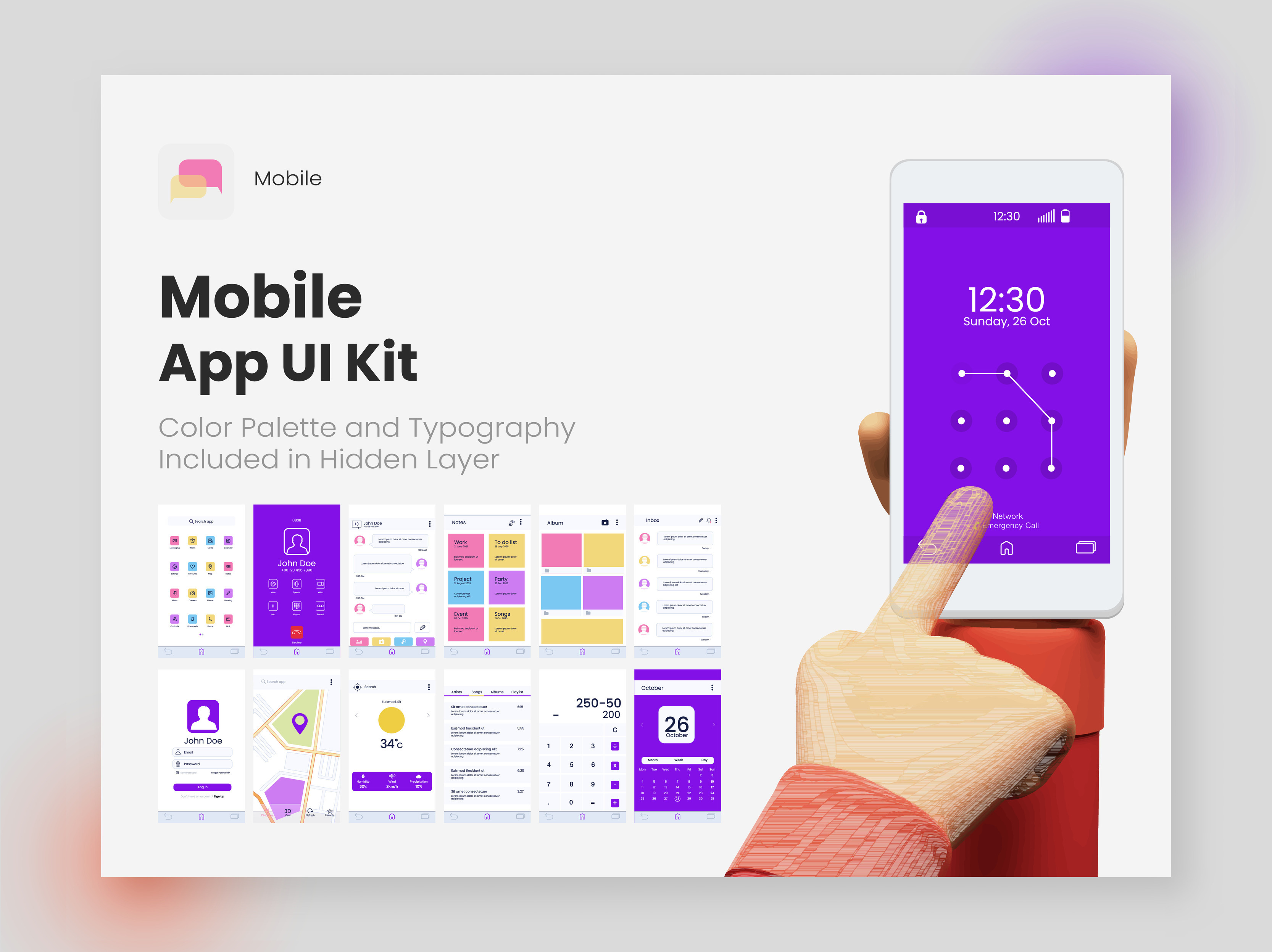 Wireframe UI, UX and GUI Layout with Different Login Screens including ...