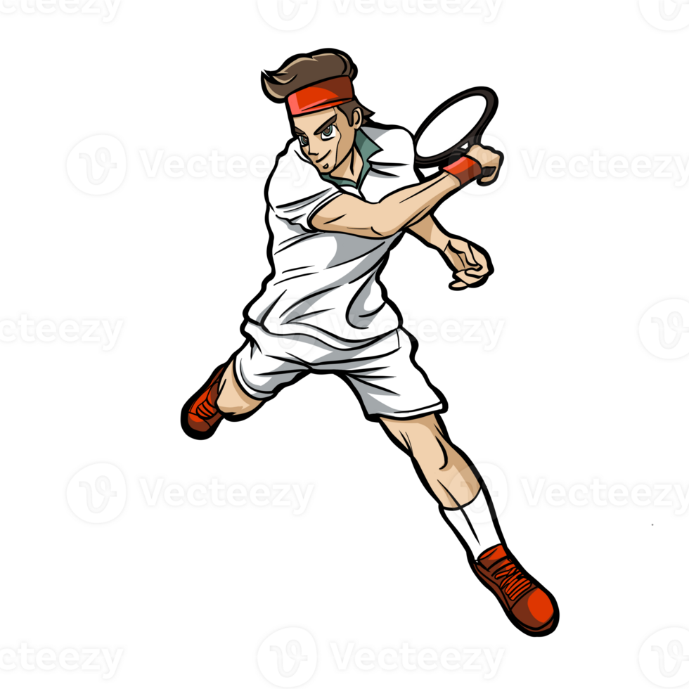 Tennis Player Action Sport Clipart 24558441 Png