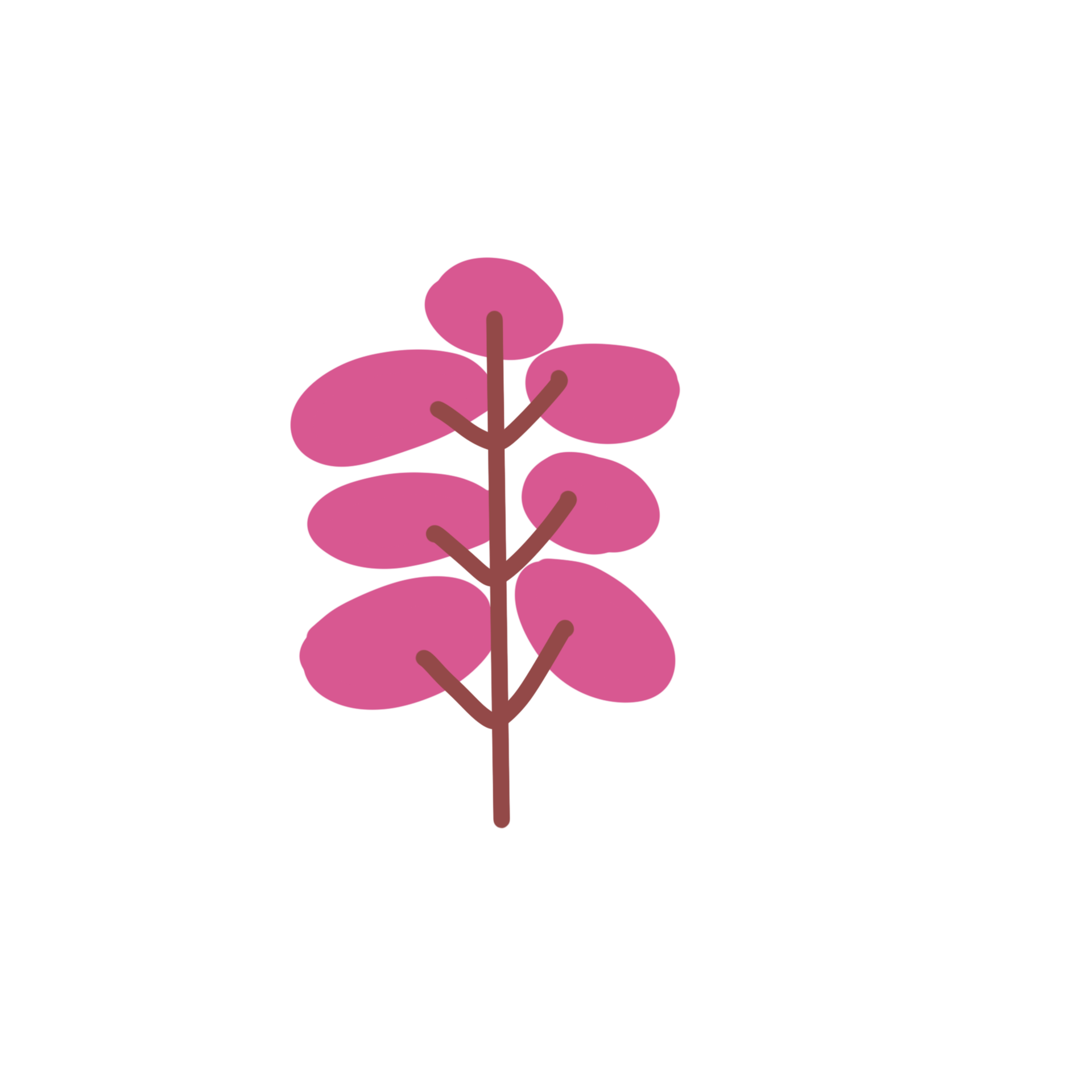 Pink Tree Cartoon 24558602 Png