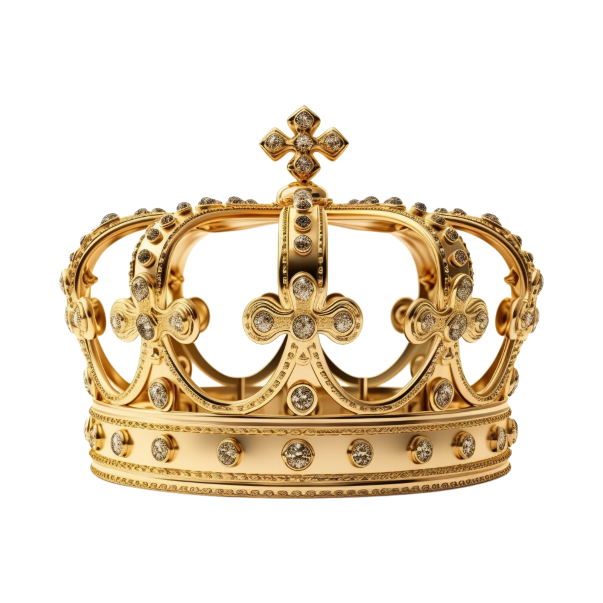 Golden royal crown isolated on transparent background. 24558939 PNG Golden royal crown isolated on transparent background. 24558939 PNG