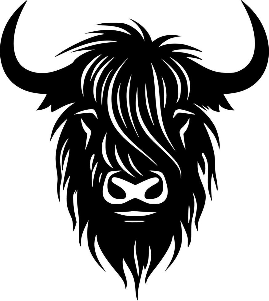 Highland Cow Minimalist And Simple Silhouette Vector Illustration 24567750 Vector Art At Vecteezy