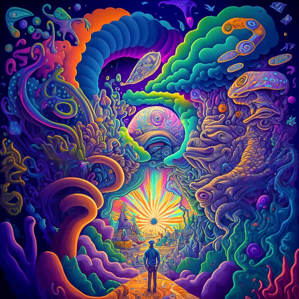 a painting depicting the experience of an lsd trip psychedelic 24568105 ... a painting depicting the experience of an lsd trip psychedelic 24568105 ...