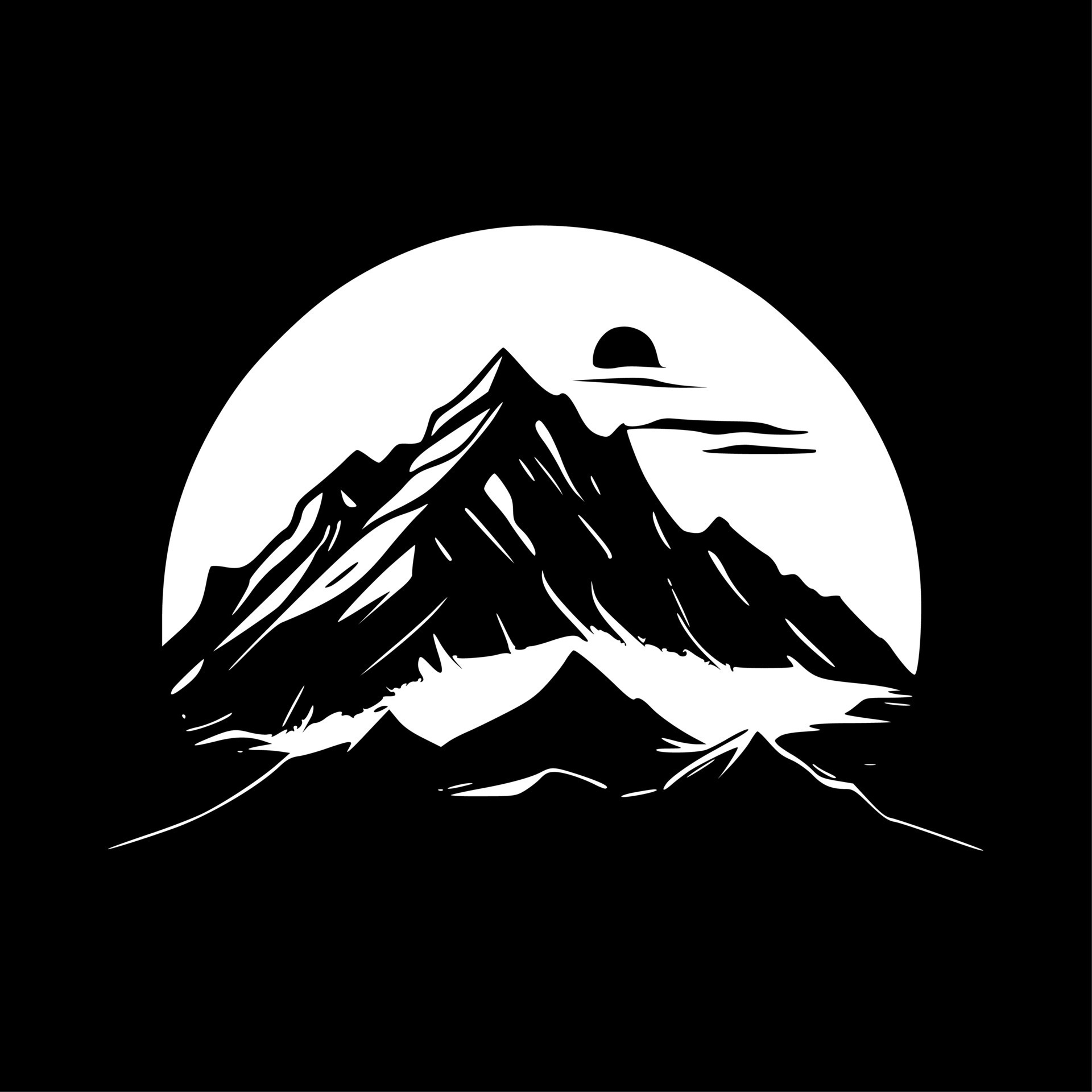 Mountains - High Quality Vector Logo - Vector illustration ideal for T ...