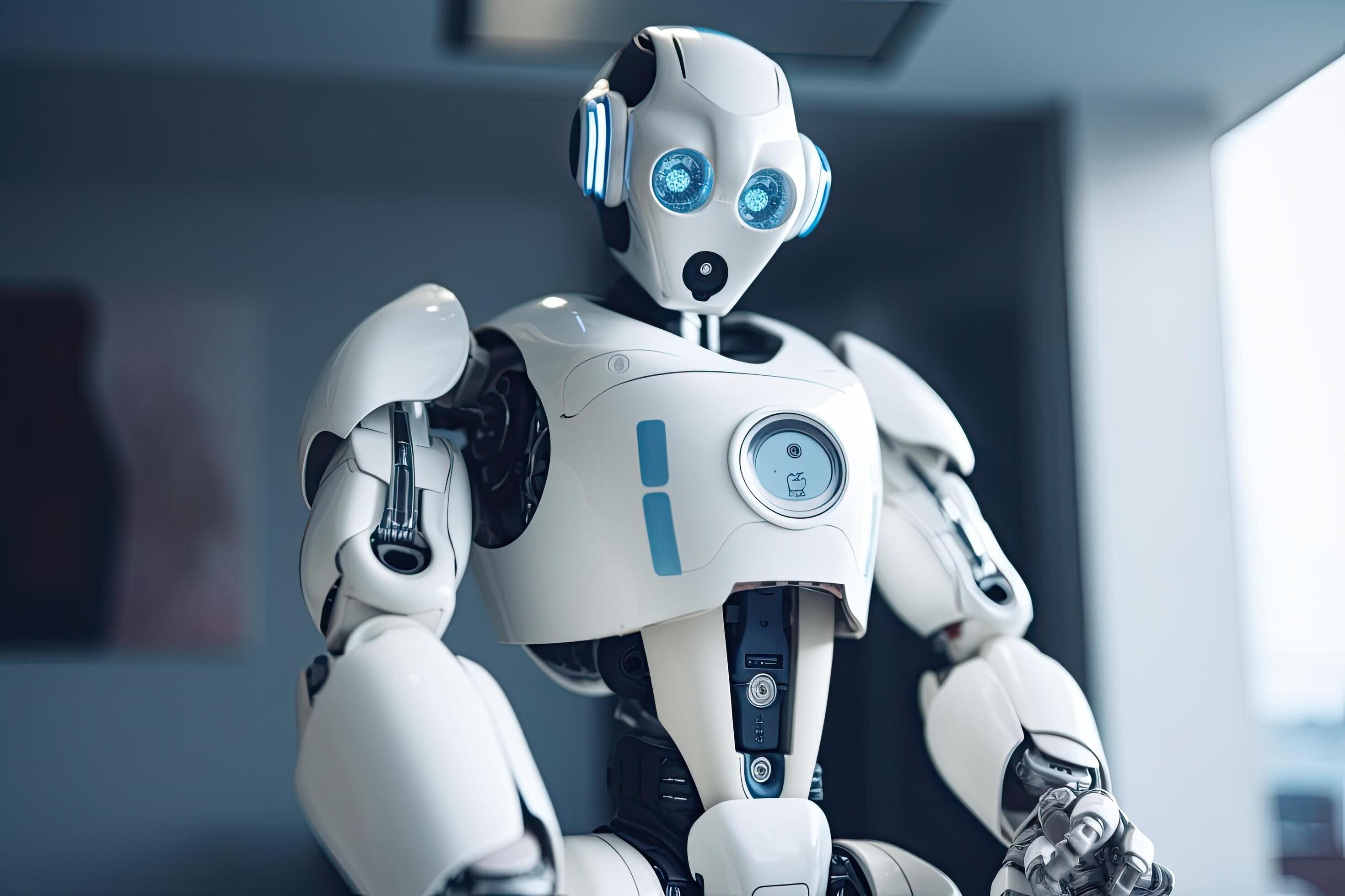 Fondo De Pantalla De Robots De Inteligencia Artificial