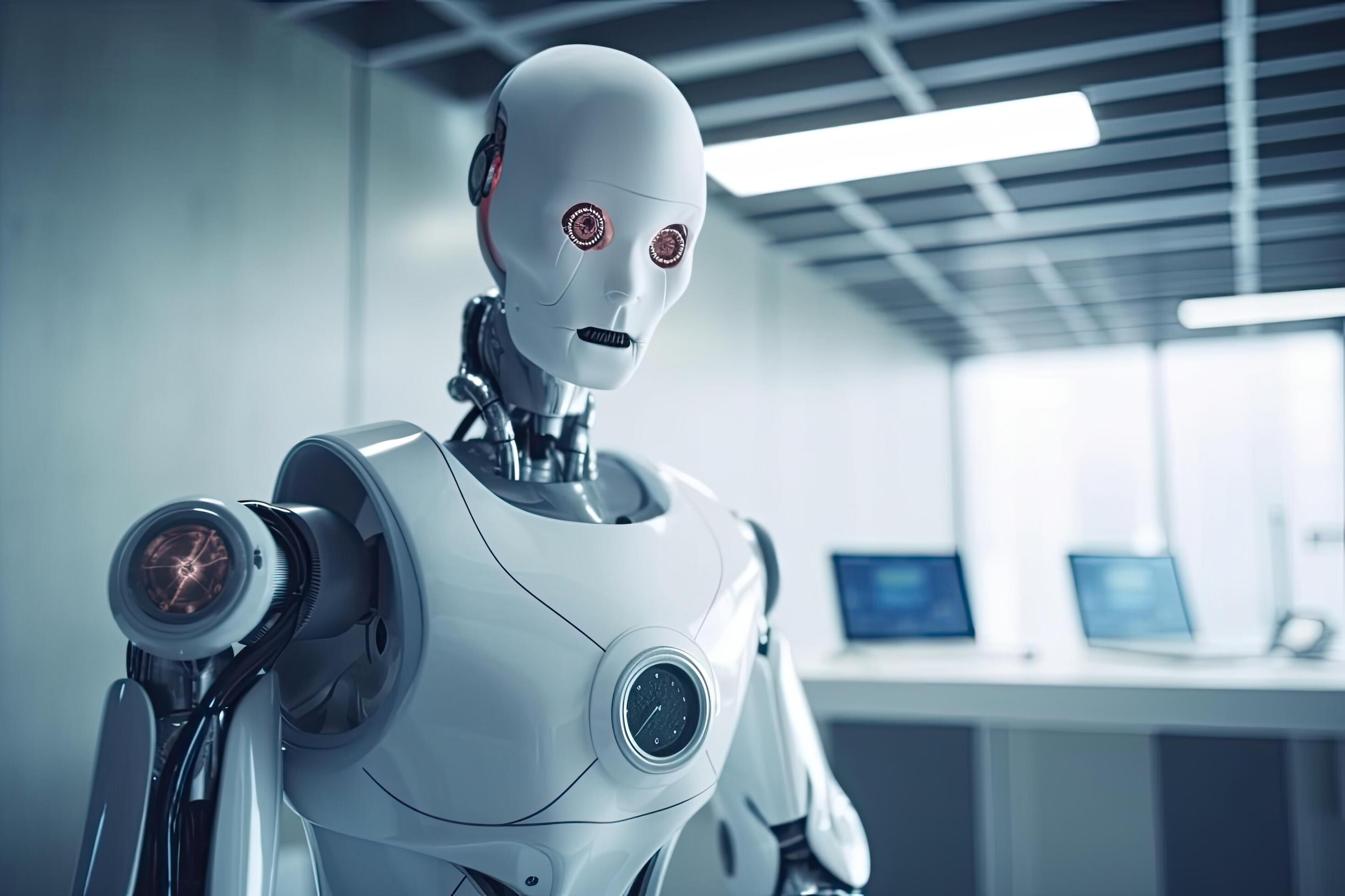 Fondo De Pantalla De Robots De Inteligencia Artificial