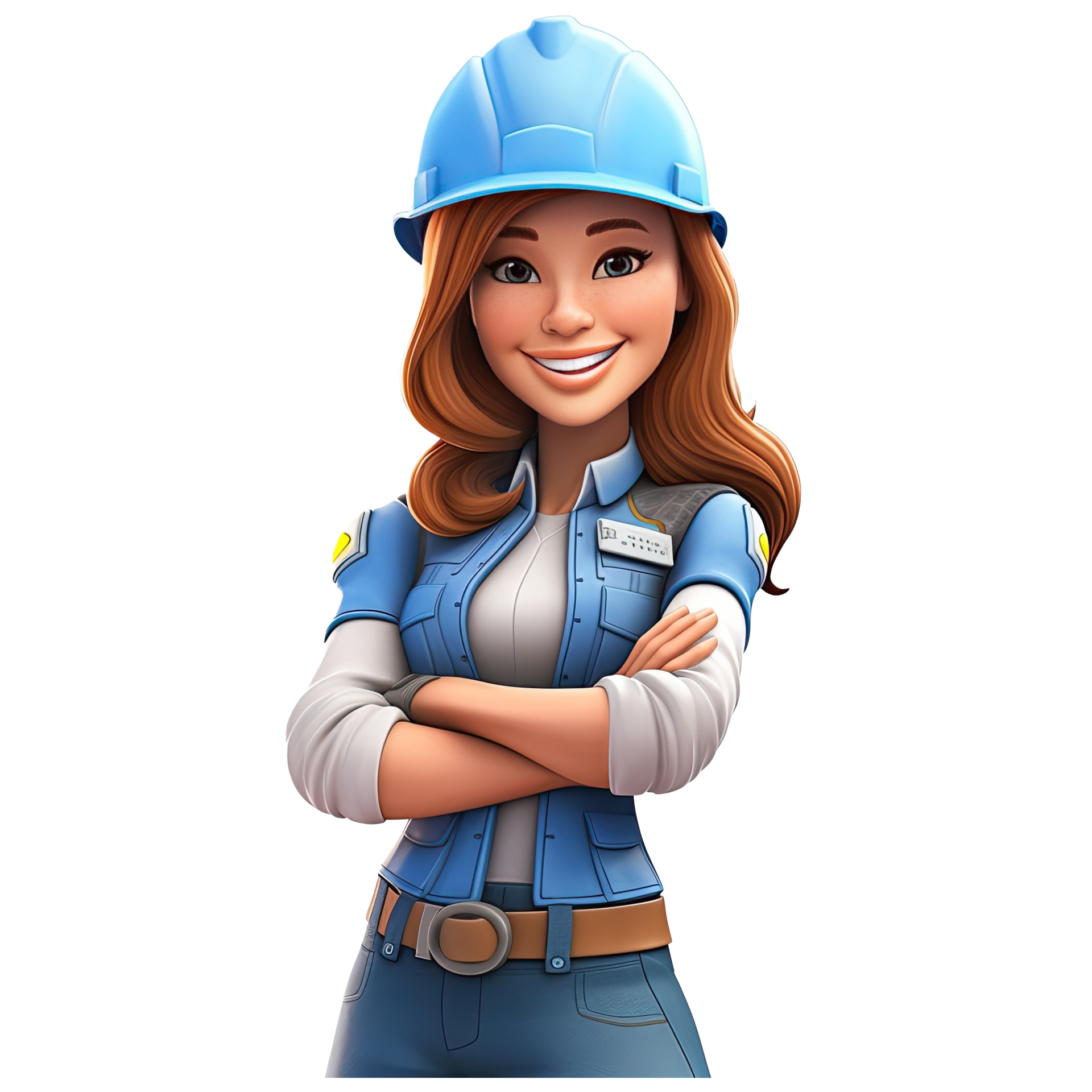 3D cartoon engineer on transparent background. 24585383 PNG 3D cartoon engineer on transparent background. 24585383 PNG