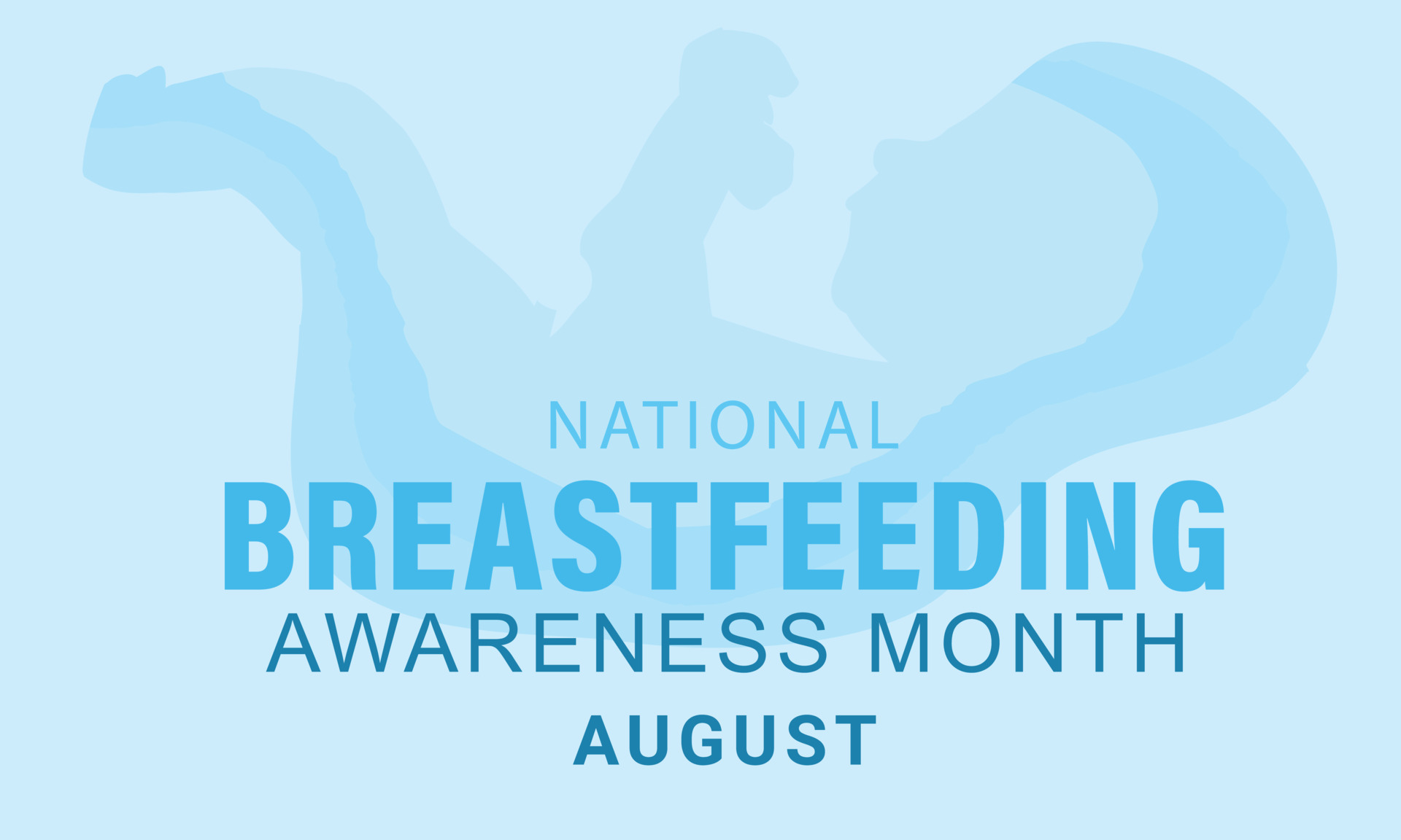 National Breastfeeding Awareness Month August Background Banner Card