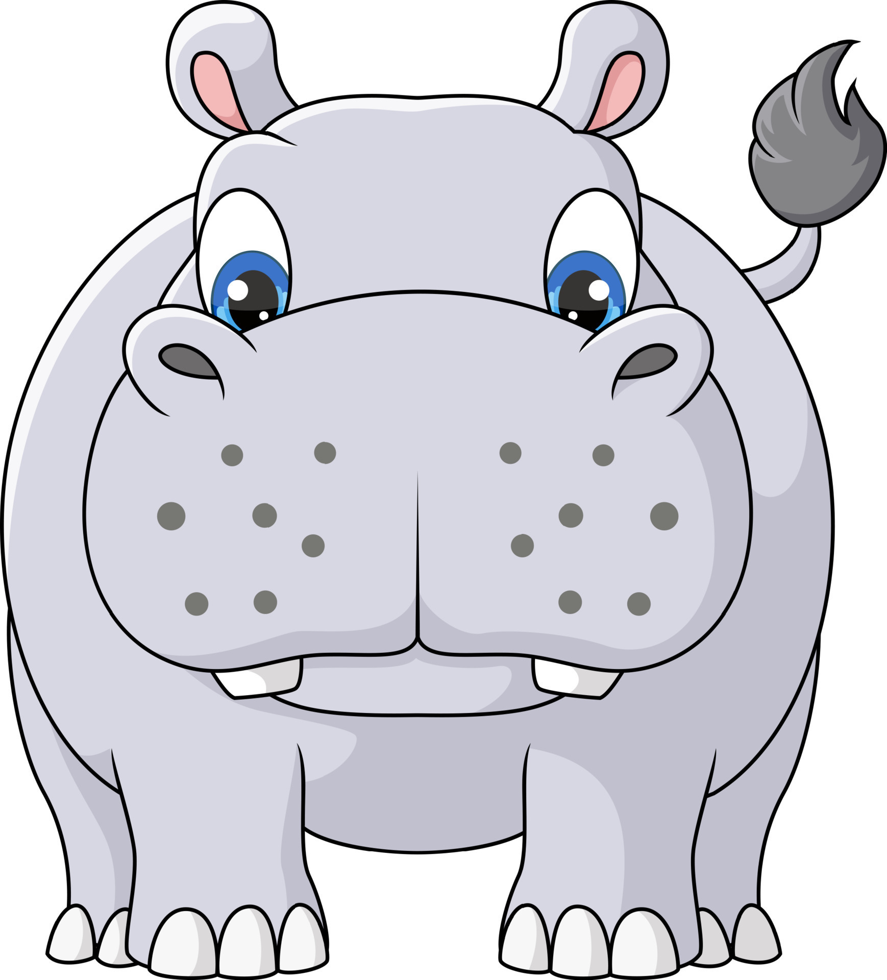 Baby Hippo Clipart