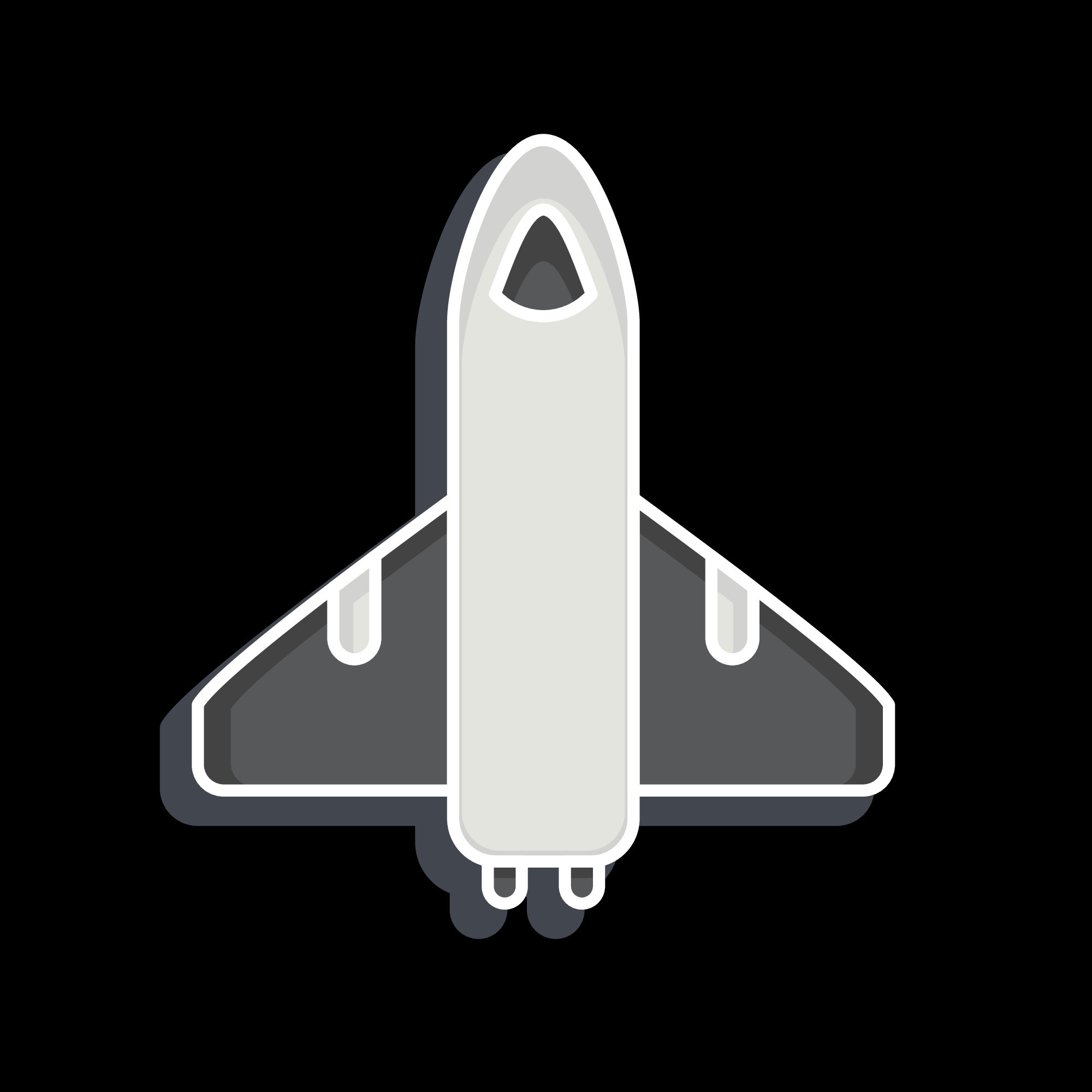 Icon Space Shuttle Related To Space Symbol Glossy Style Simple icon-space-shuttle-related-to-space-symbol-glossy-style-simple